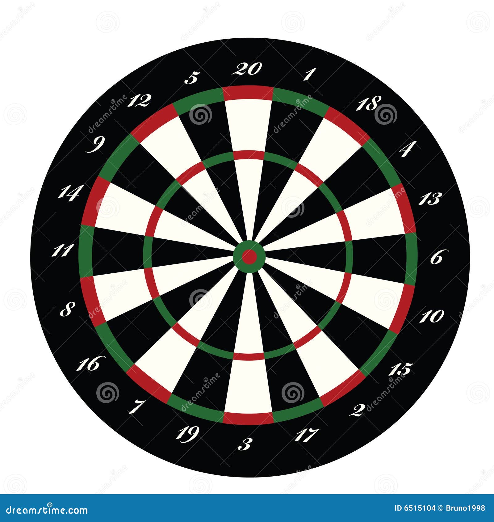 Dartboard stock vector. Illustration of bull, darts, game - 6515104 Dartboard stock vector. Illustration of bull, darts, game - 6515104