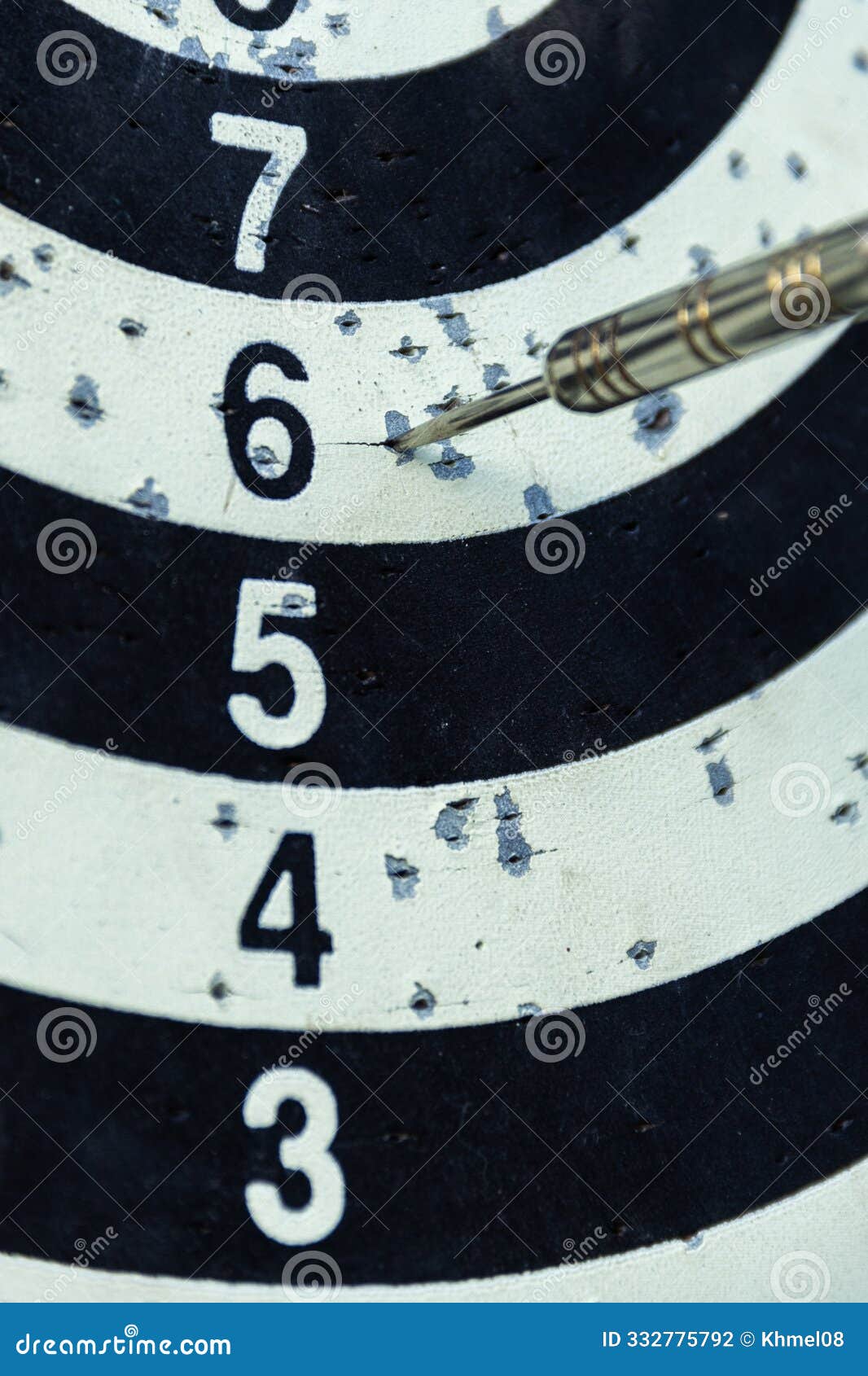 Dartboard Against Old Tree Background. Two Darts Hit the Target of a ...