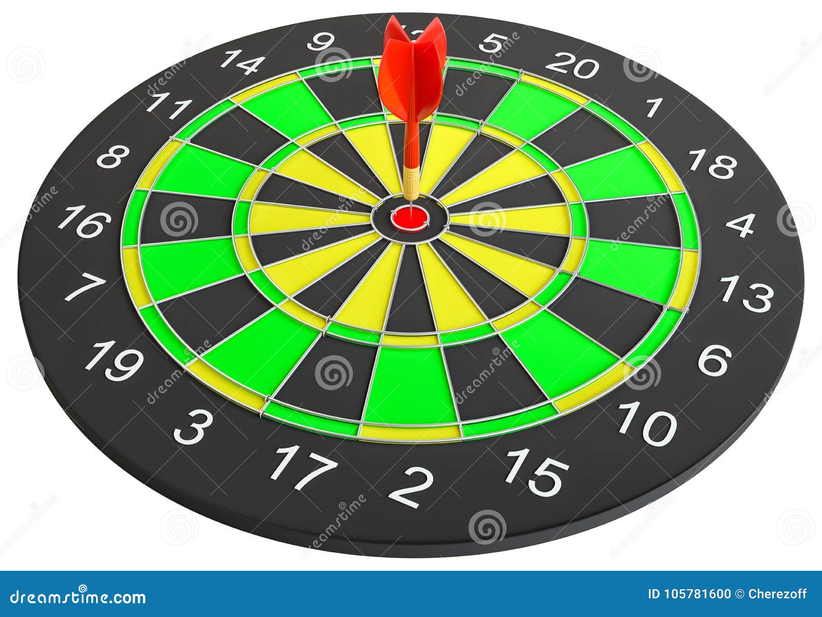 Dartboard with Dart Arrow Hitting the Center Stock Illustration ... Dartboard with Dart Arrow Hitting the Center Stock Illustration ...
