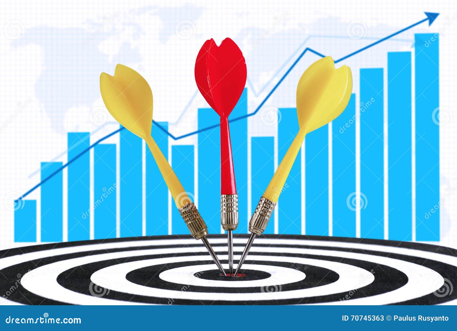 Dartboard With Graph Background Royalty-Free Stock Photography ...