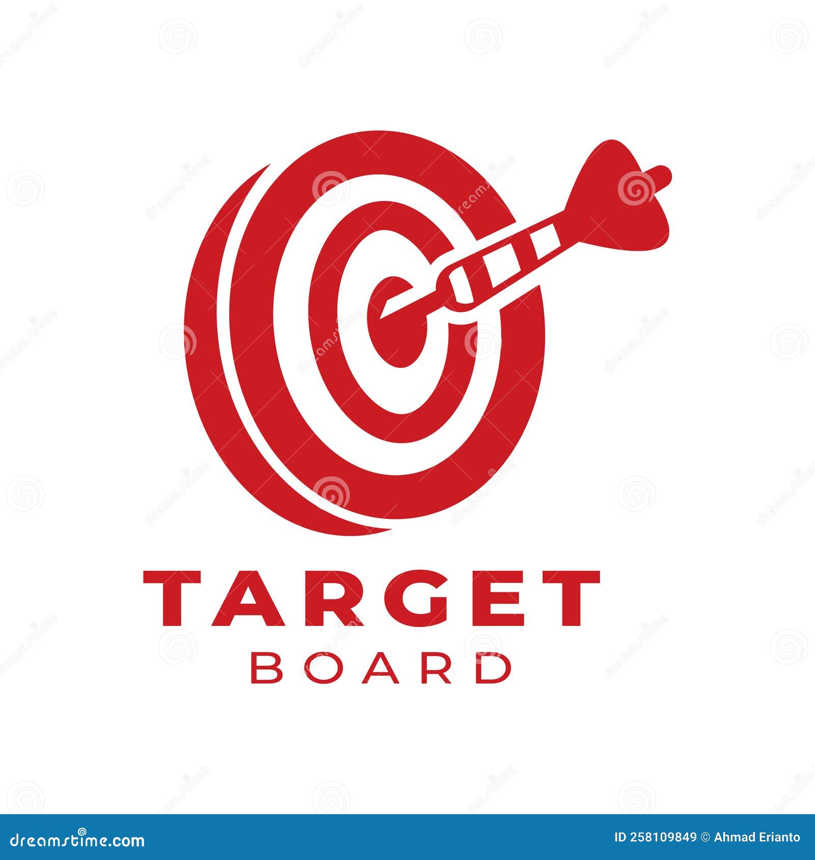 Dartboard Illustration and Arrow Vector Design. Target Target and Arrow ...