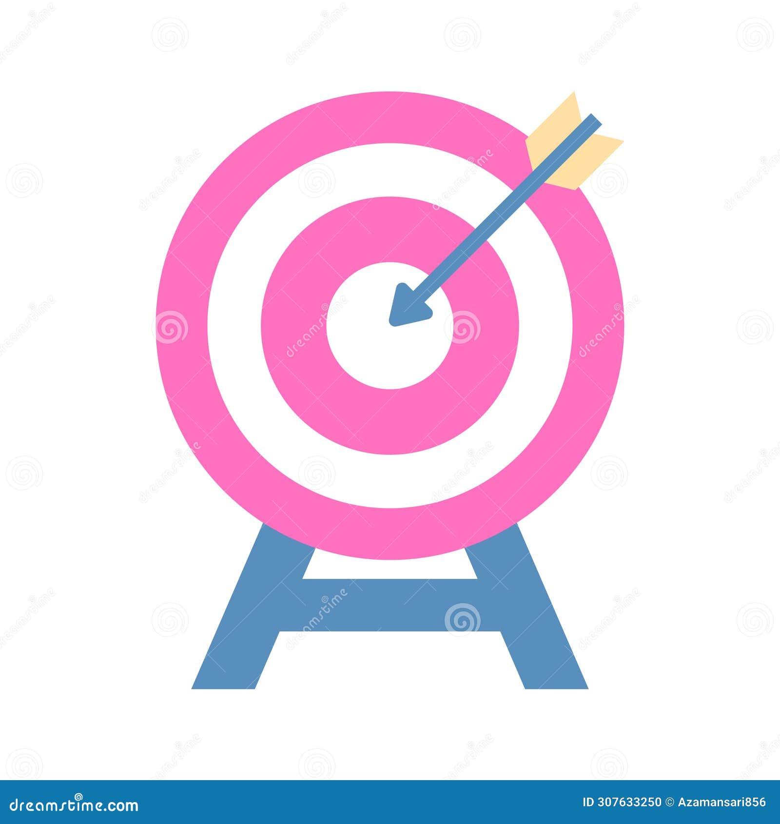 Dartboard, Target, Aim, Objective Flat Style Vector, Editable Icon ...