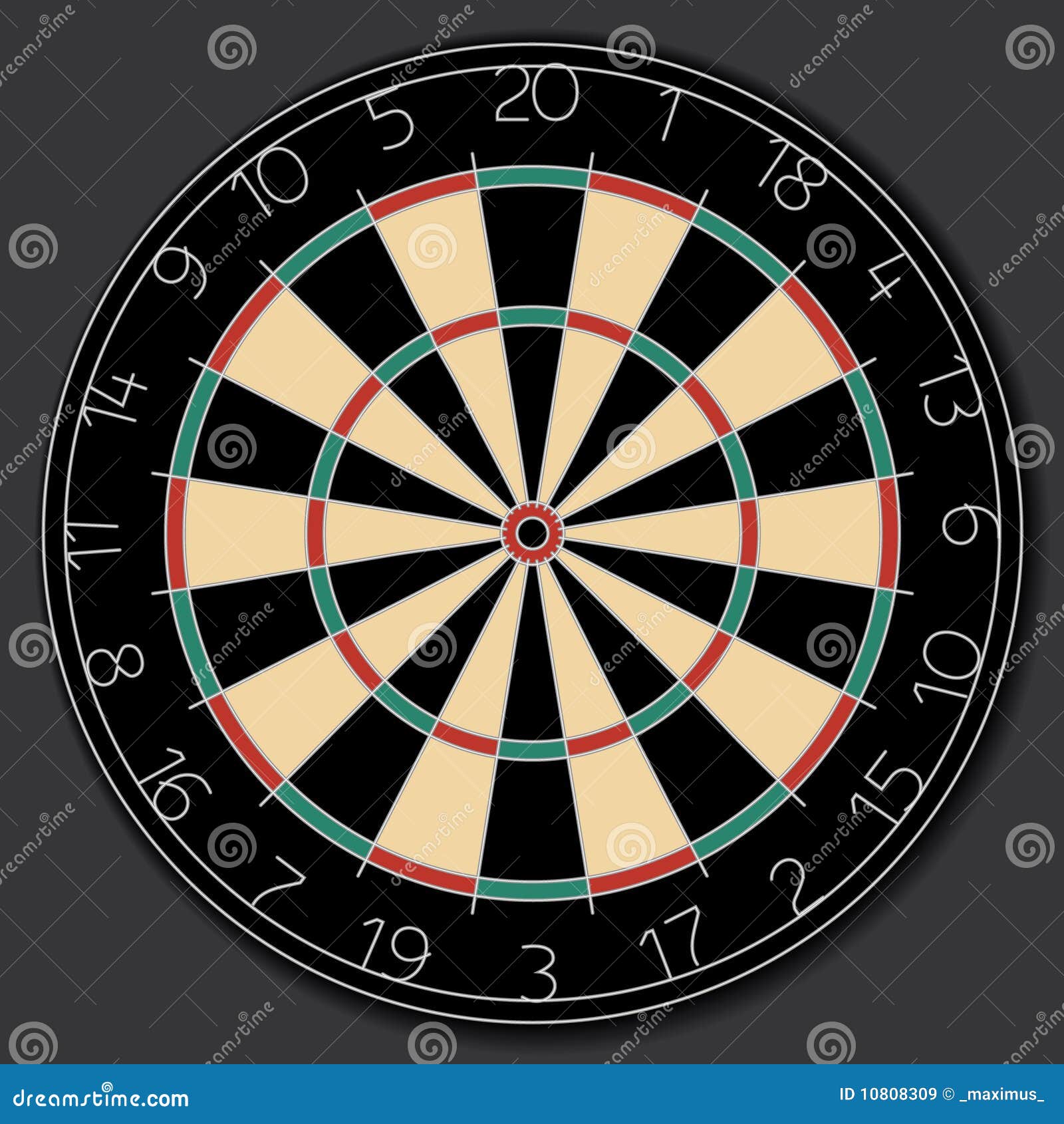 Dartboard Vector | CartoonDealer.com #10808309