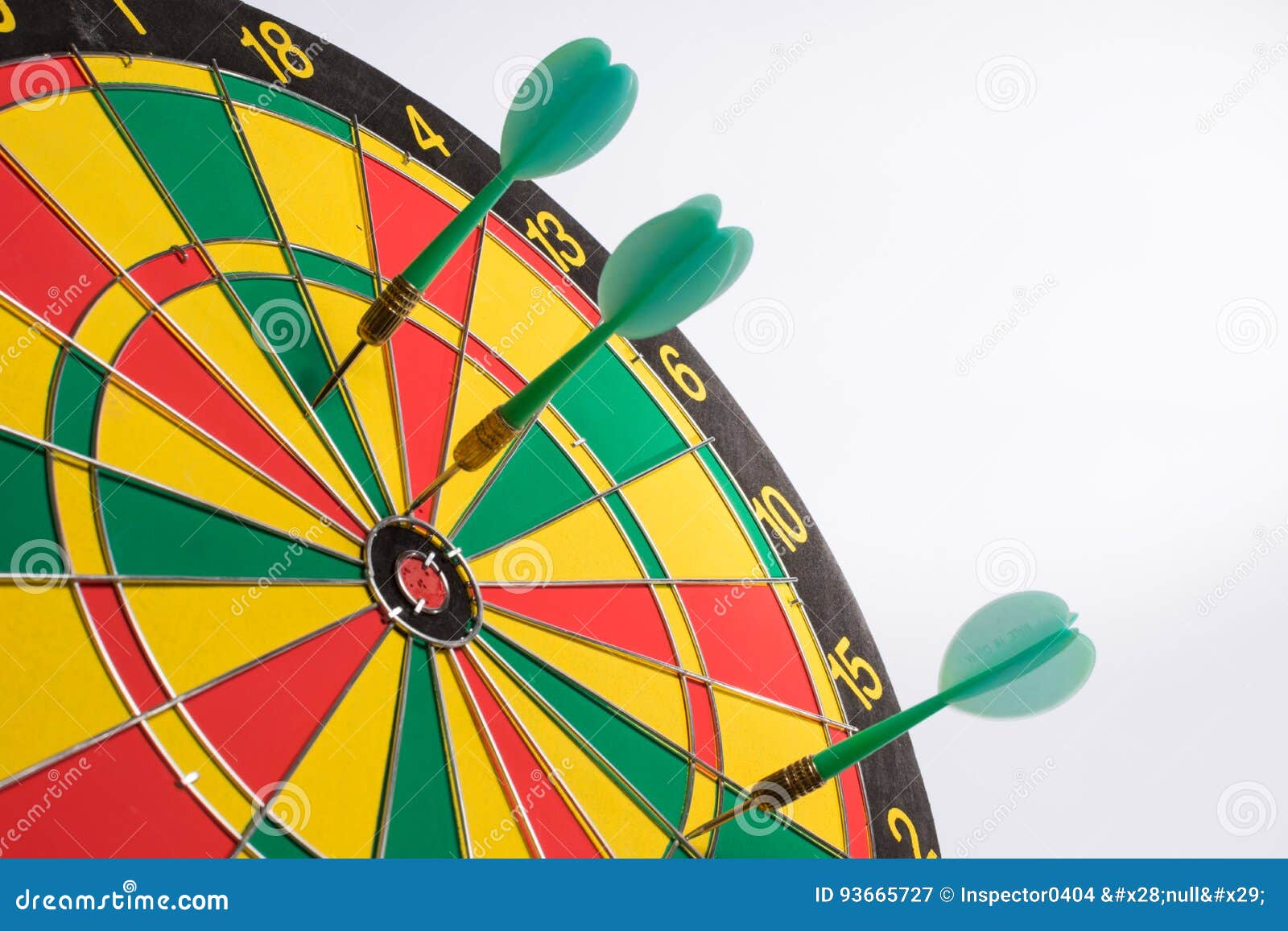 Dartboard on White Background Darts Miss the Center Target Stock Image ... Dartboard on White Background Darts Miss the Center Target Stock Image ...