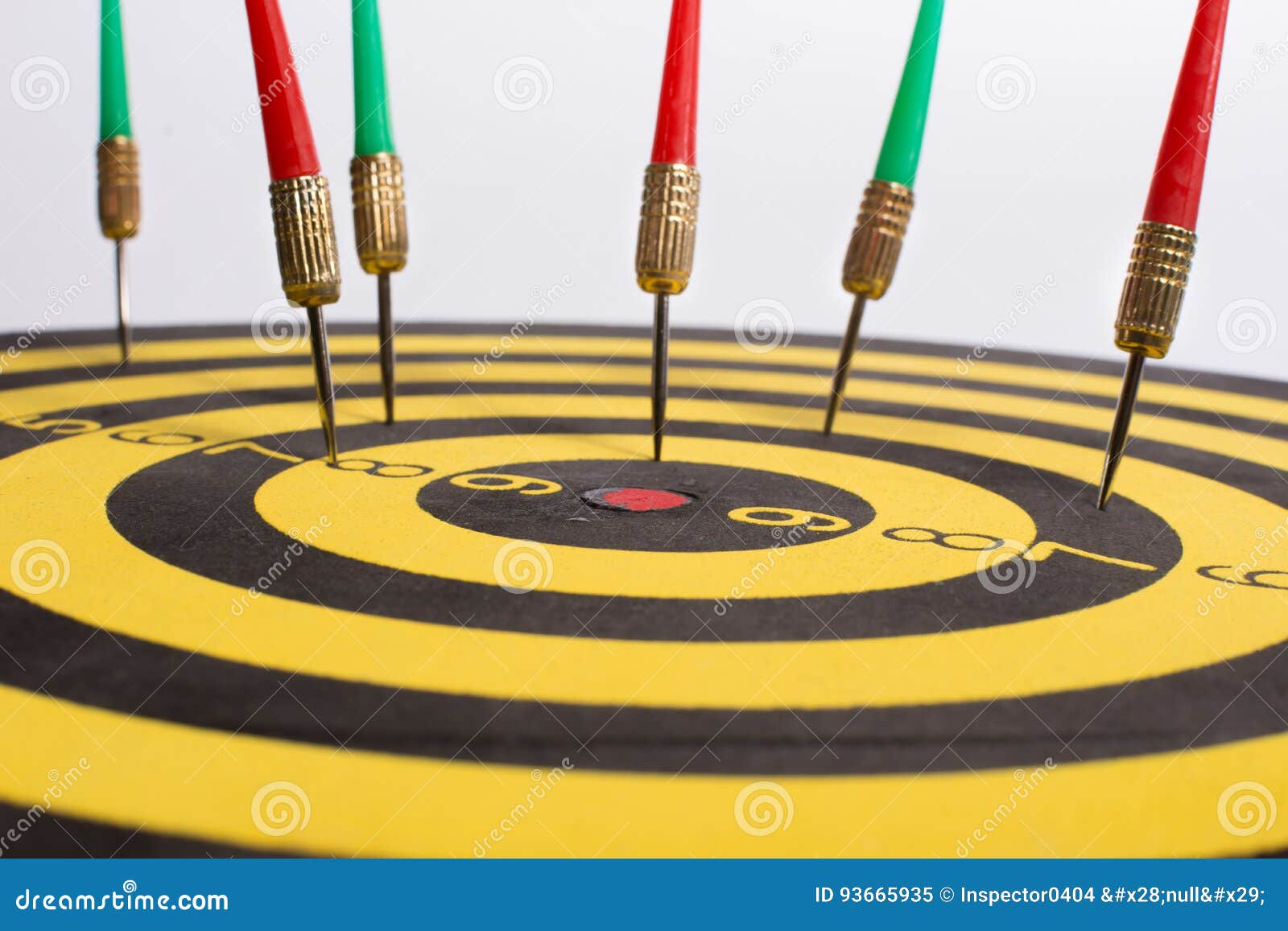 Dartboard on White Background Darts Miss the Center Target Stock Image ... Dartboard on White Background Darts Miss the Center Target Stock Image ...