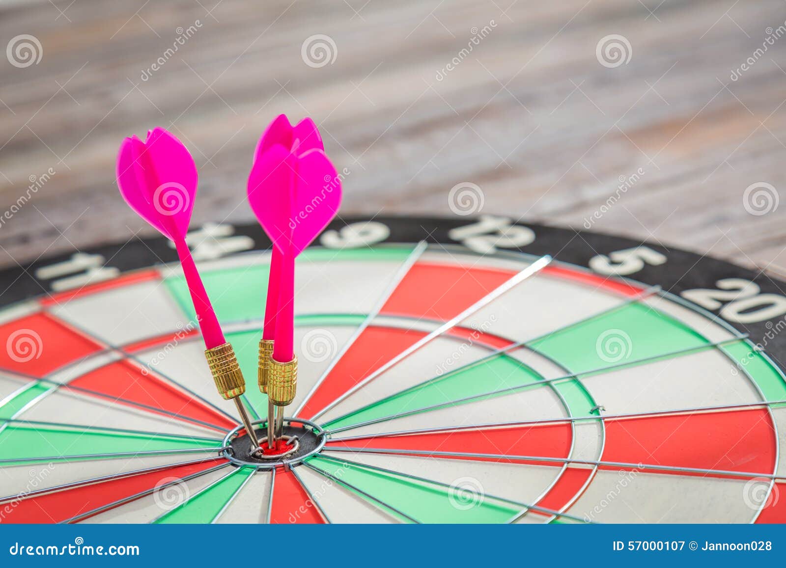 Dartboard on Wood (Darts Hit Target) Stock Image - Image of achievement ...