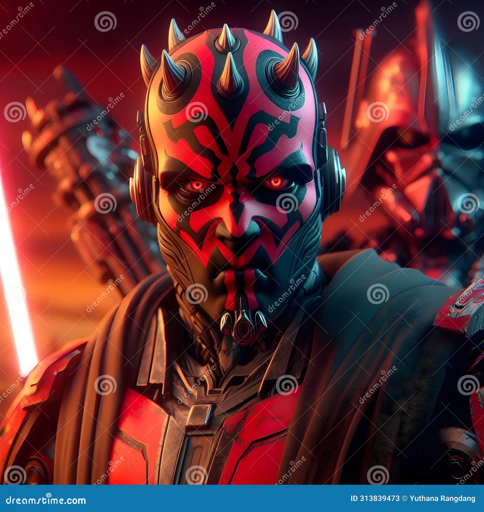 Darth Maul in the Form of the Transformers. Stock Image - Image of shot ...