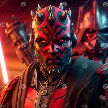 Darth Maul in the Form of the Transformers. Stock Image - Image of shot ...