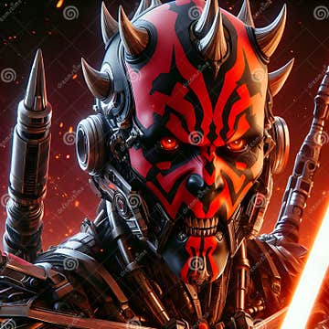 Darth Maul in the Form of the Transformers. Stock Photo - Image of shot ...