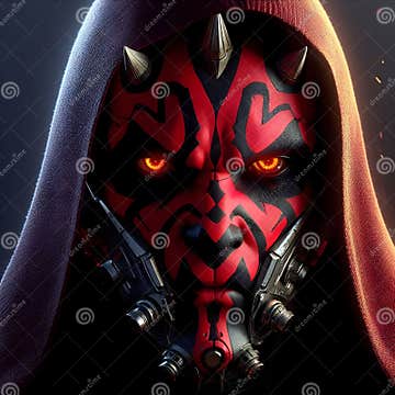 Darth Maul in the Form of the Transformers. Stock Image - Image of ...