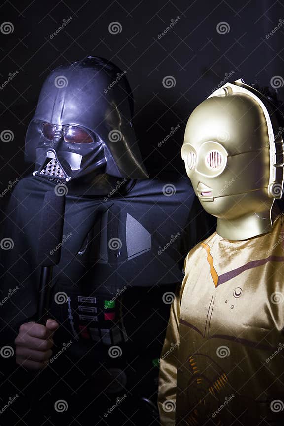 Darth Vader Interview C-3PO Editorial Photography - Image of cosplayers ...