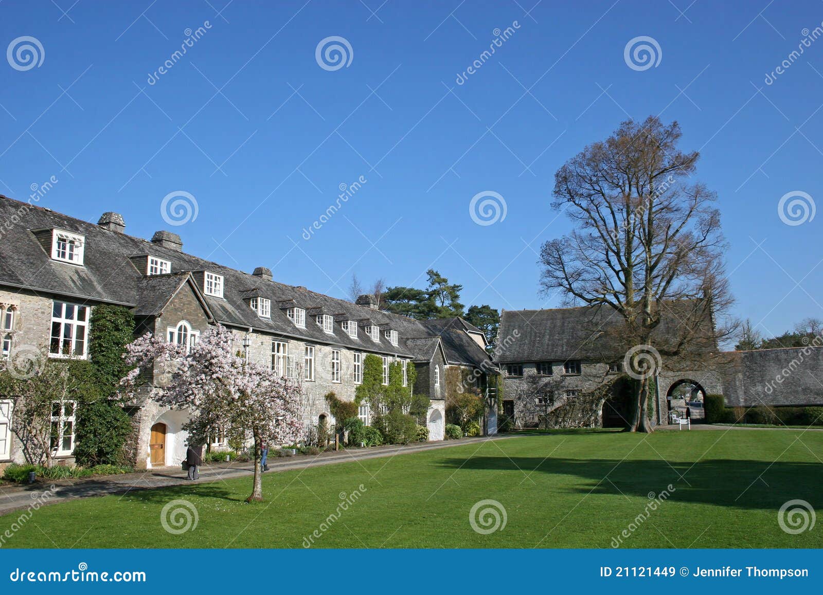 Dartington Hall, Devon stock image. Image of building - 21121449