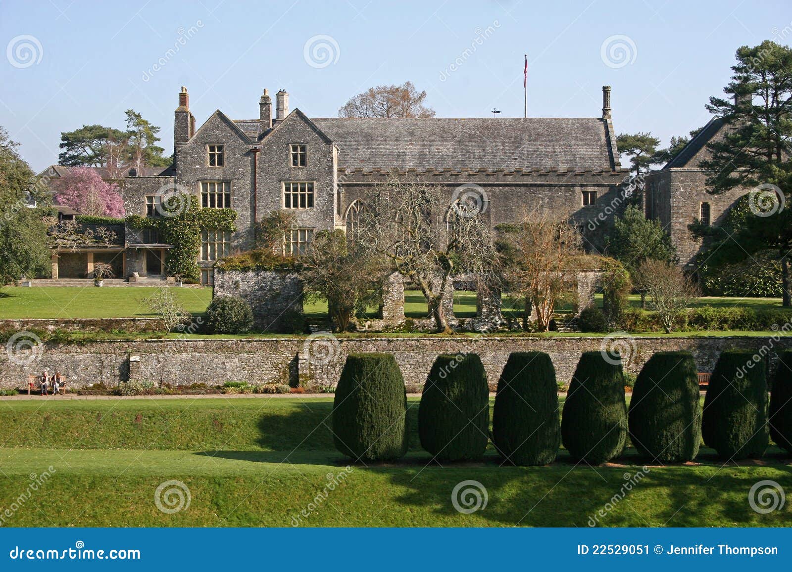 Dartington Hall, Devon stock image. Image of mansion - 22529051