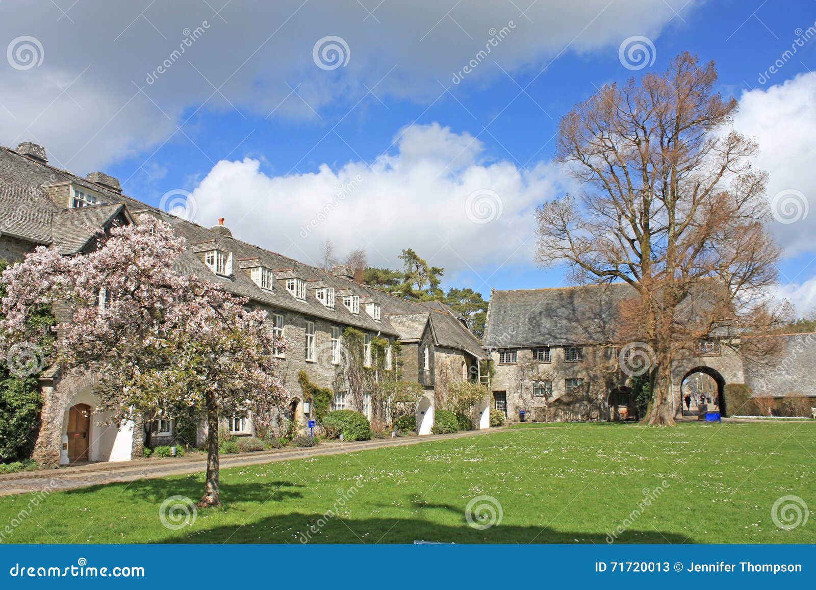 Dartington Hall, Devon stock image. Image of landscaped - 71720013