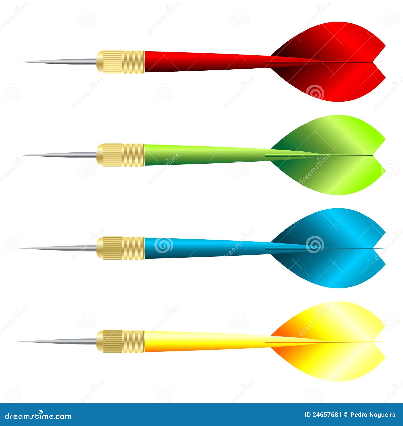 Darts stock vector. Illustration of green, blue, precision - 24657681