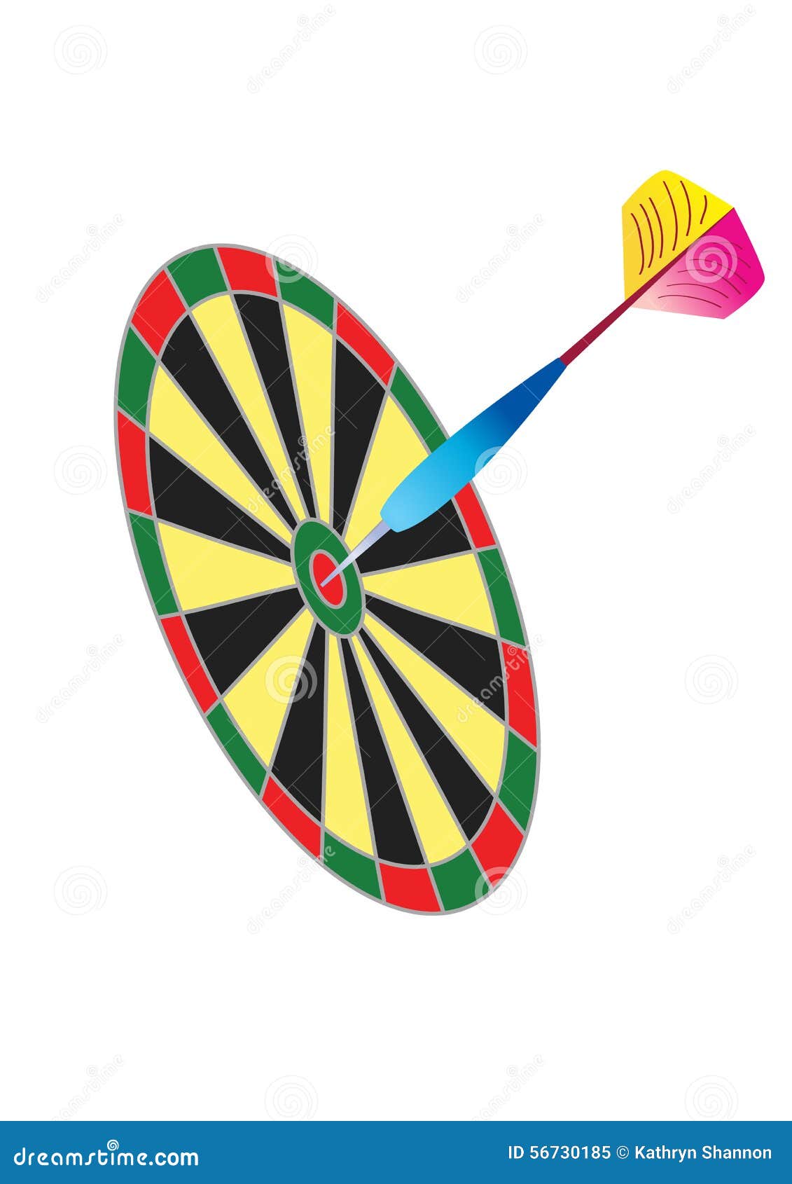 Darts bulls eye stock vector. Illustration of bulls, dartboard - 56730185