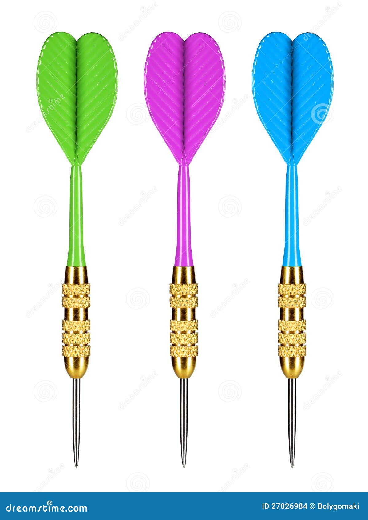 Darts in color stock photo. Image of plume, spindle, crosshairs - 27026984