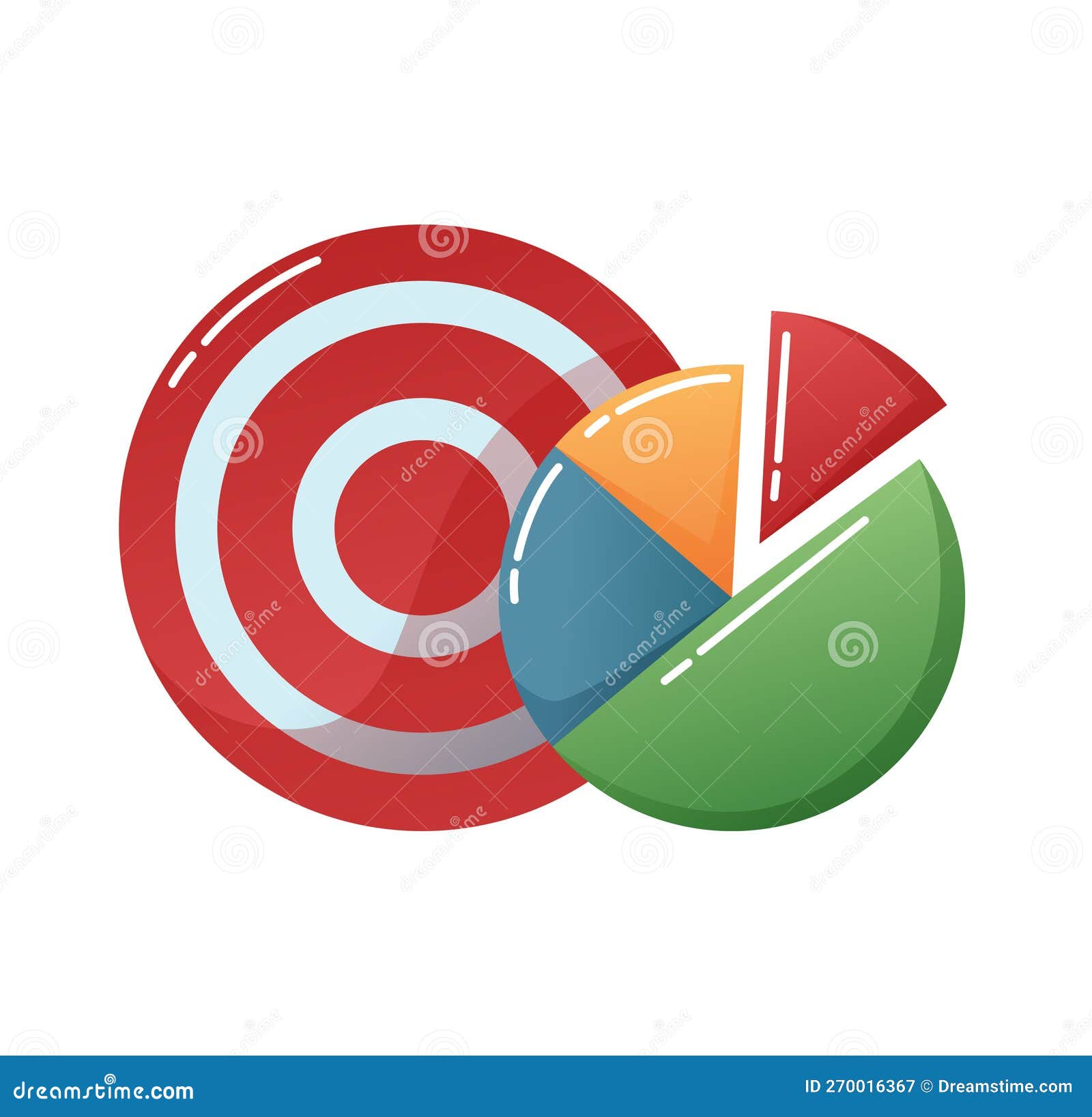 Darts and Darts Board Isolated Vector Illustration Stock Vector ...