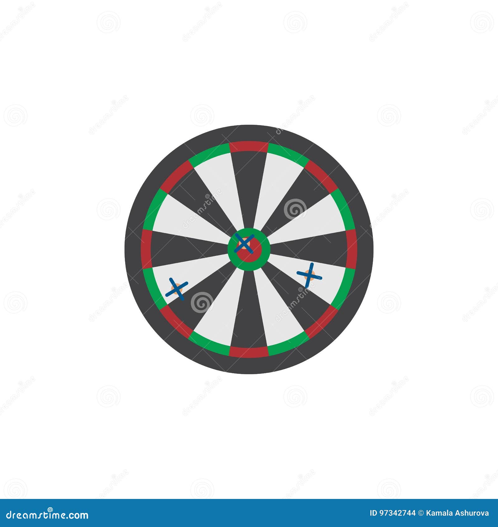 Darts Flat Icon. Arrow Vector Element Can Be Used for Arrow, Darts ...