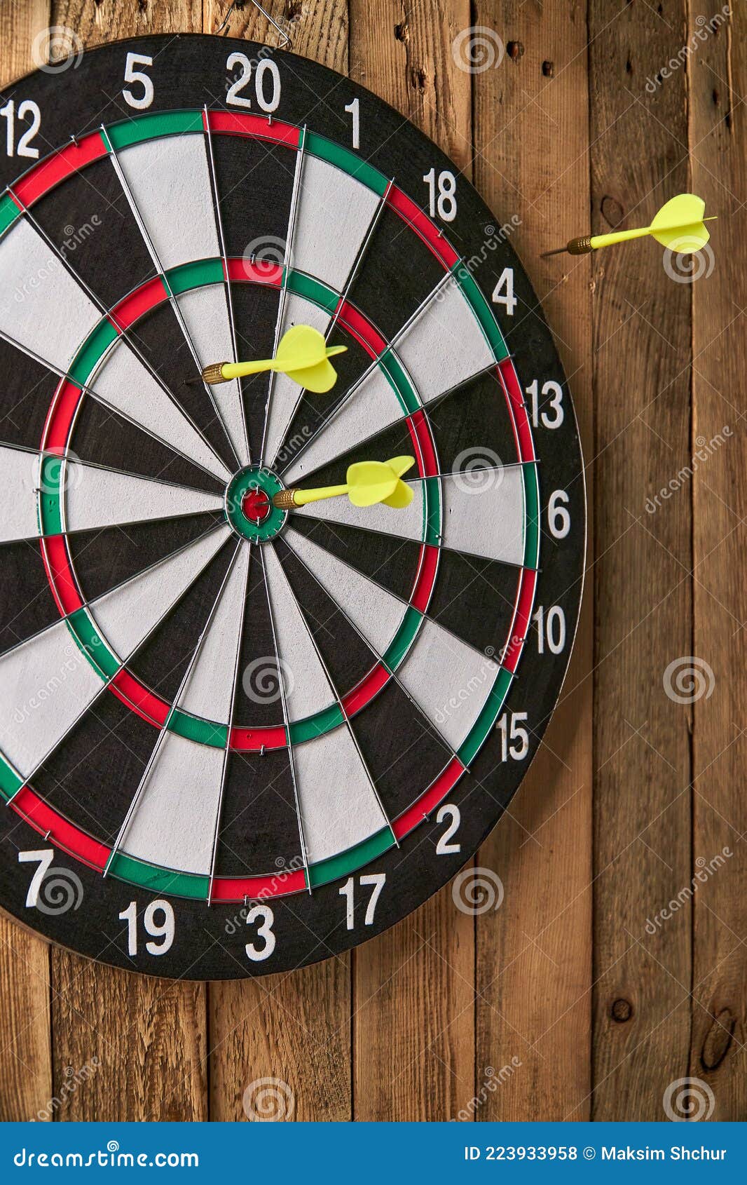 Darts Game. Throwing Darts at the Target Stock Photo - Image of center ...
