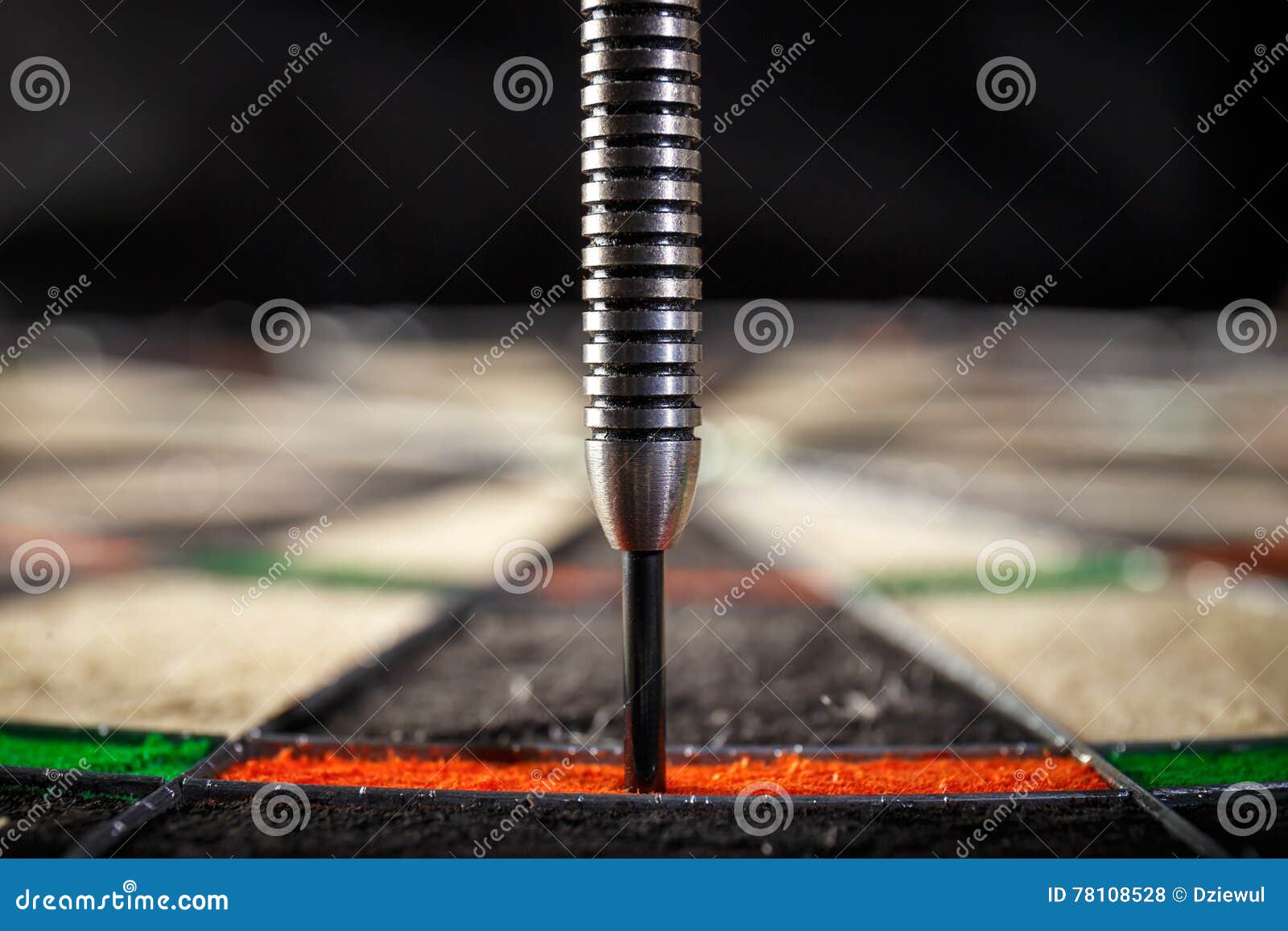 The Darts Hitting Perfect 180 Score On Dart Board Stock Photo ...