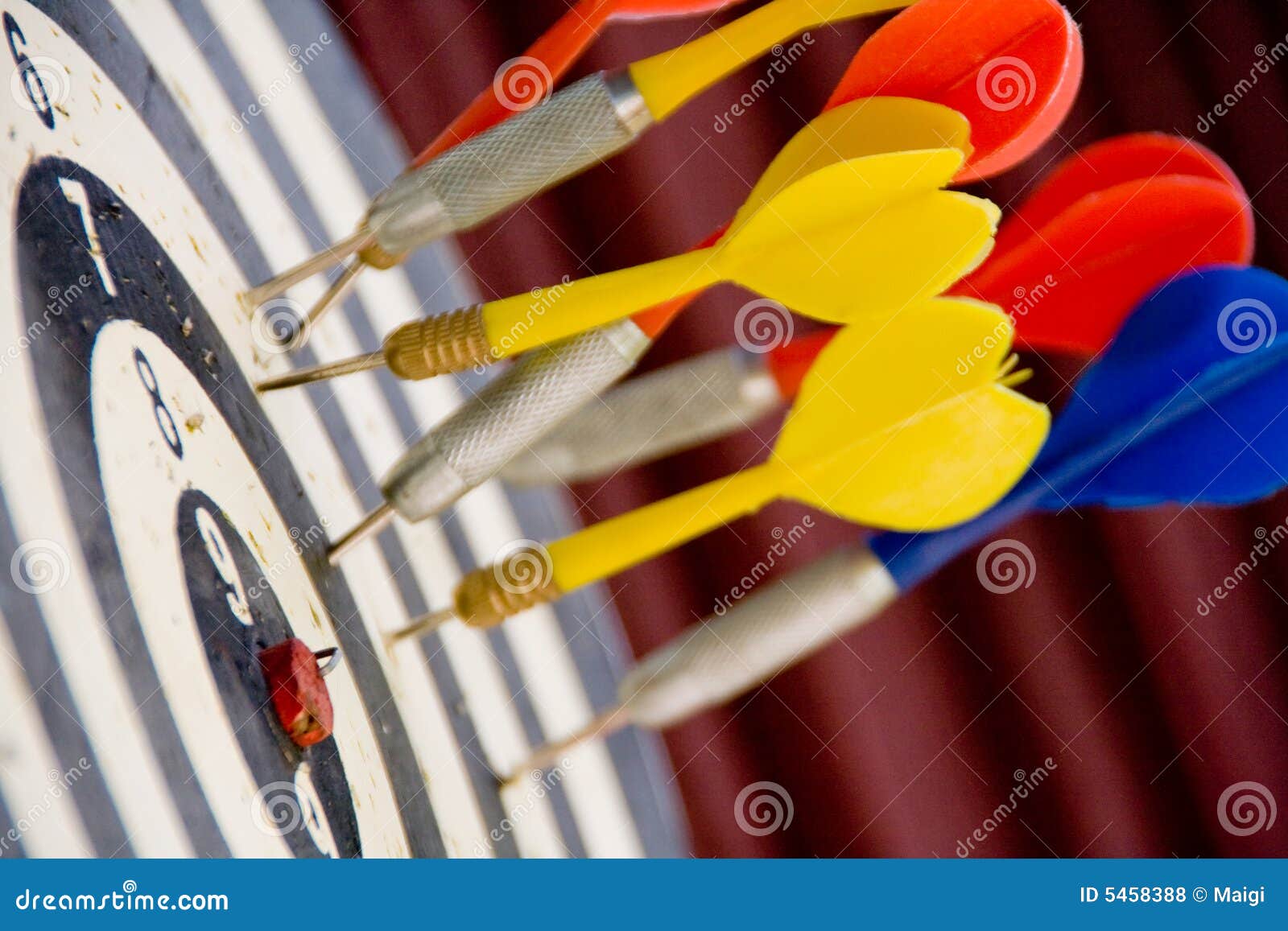 Darts Missing The Bullseye Stock Photography | CartoonDealer.com #5458388