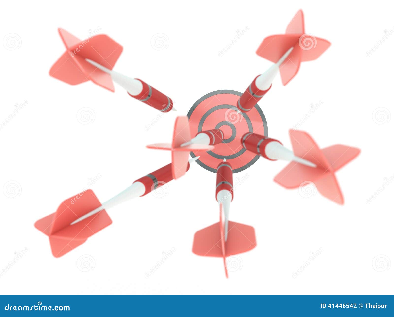 Darts moving to target stock illustration. Illustration of achievement ...