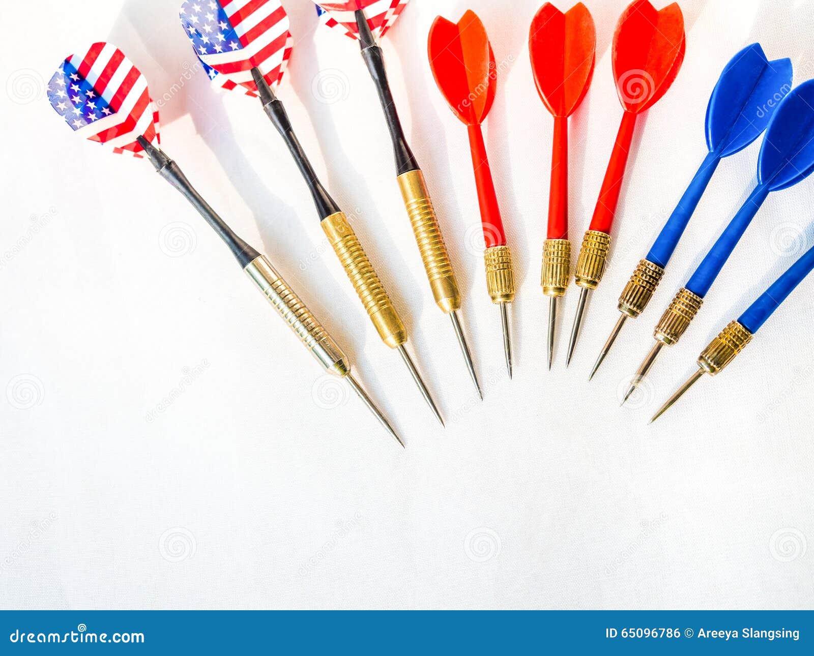 Darts Pointing To the Same Target Stock Photo - Image of target, game ...