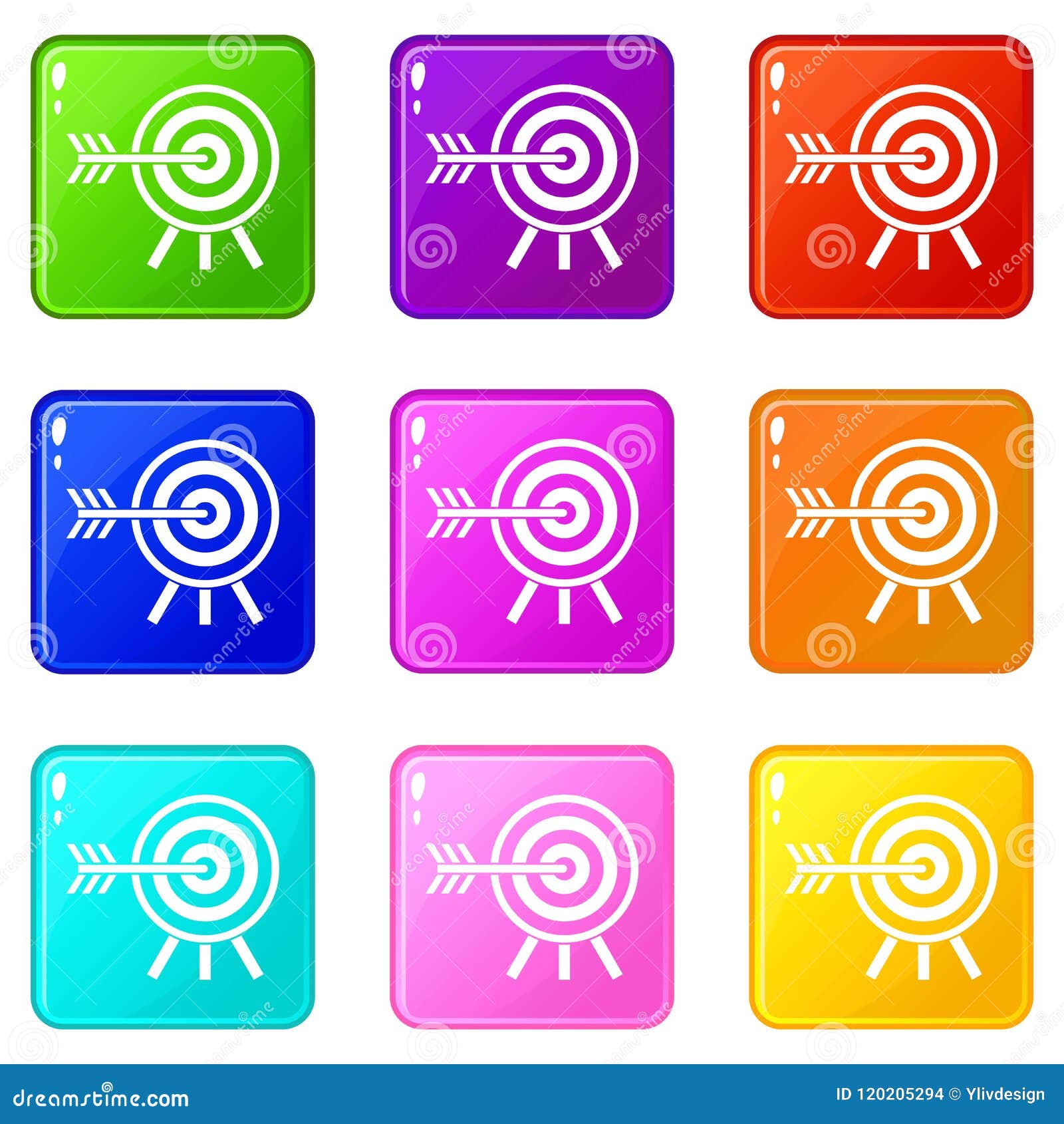 Darts set 9 stock vector. Illustration of isolated, concept - 120205294