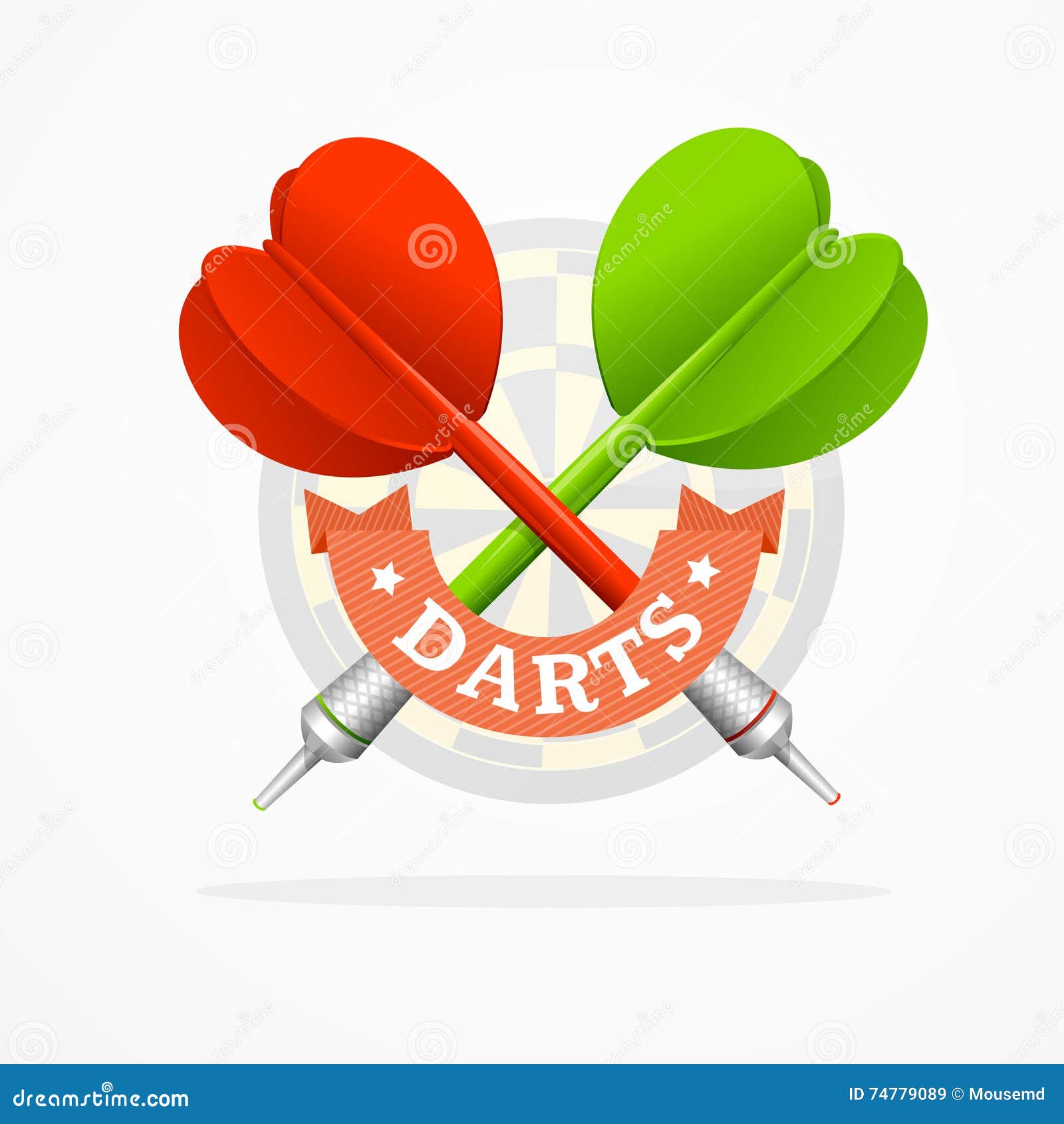 Darts Sign. Vector stock vector. Illustration of board - 74779089