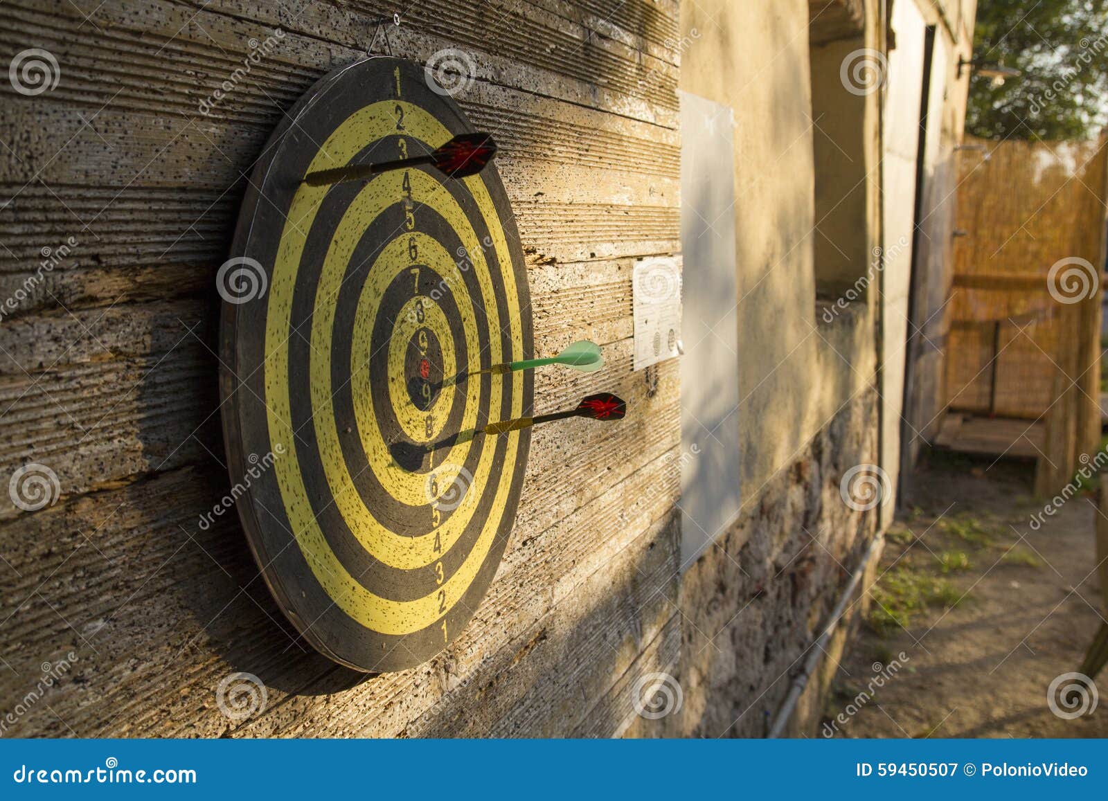 Darts Sign stock image. Image of wall, yellow, darts - 59450507