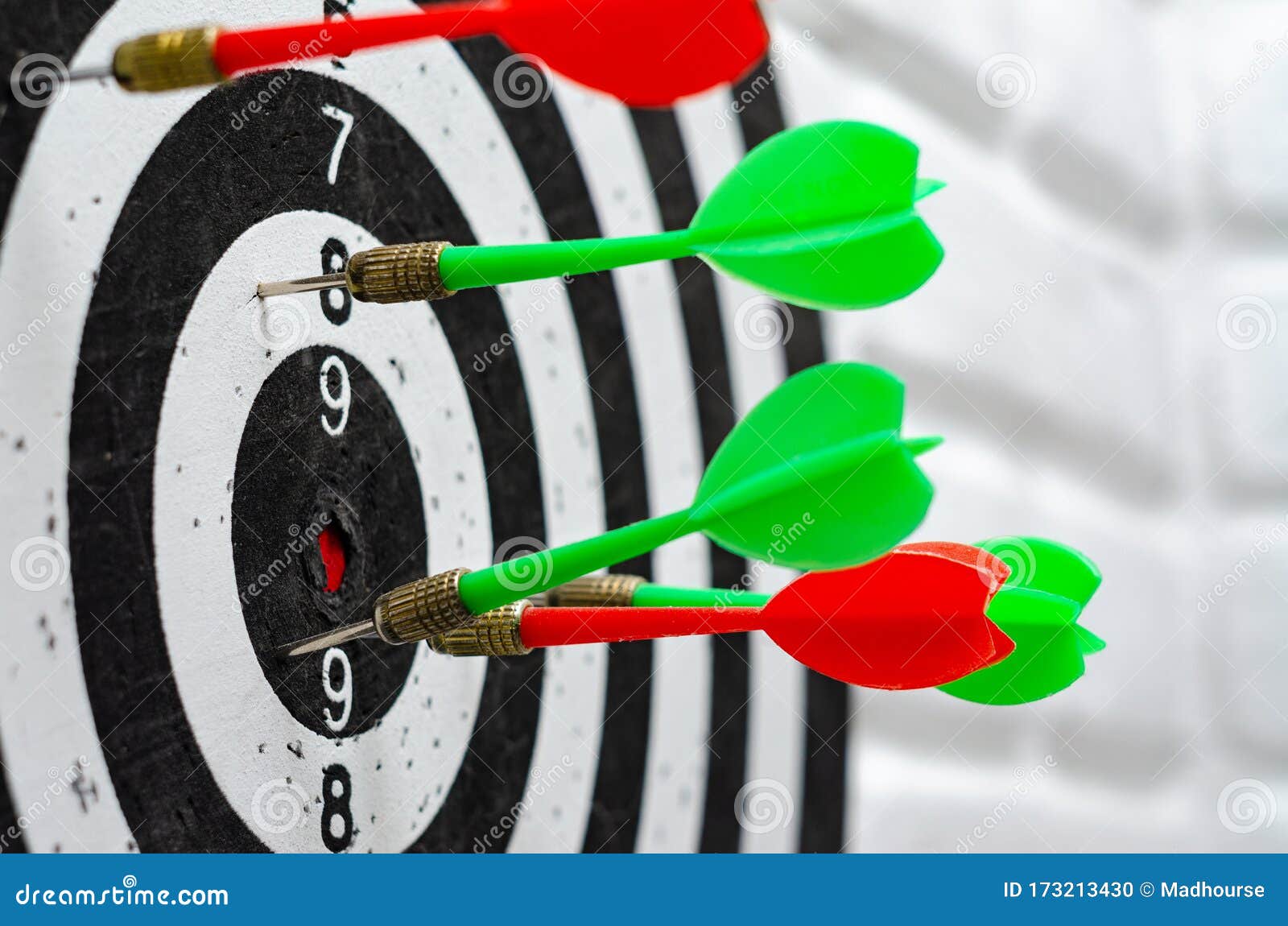 Darts Stick Out in Round Target in Dartgame Game Stock Photo - Image of ...