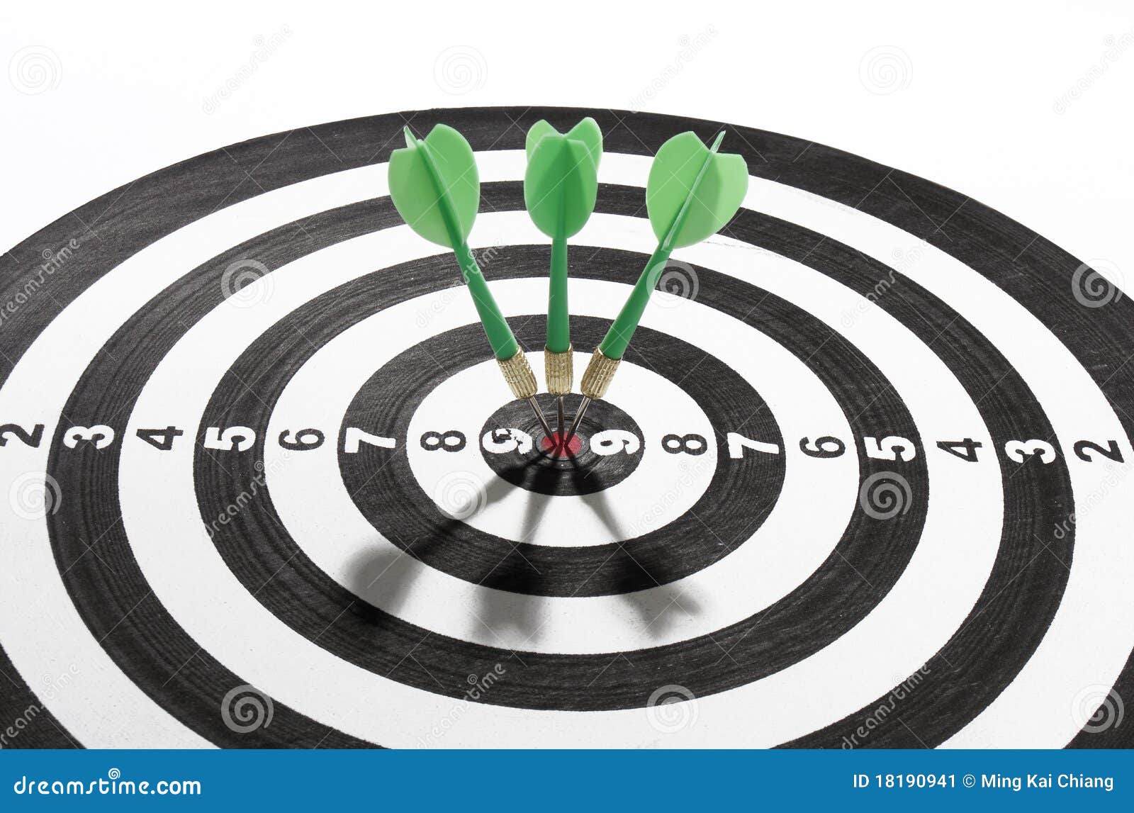Darts on target stock image. Image of dartboard, accurate - 18190941
