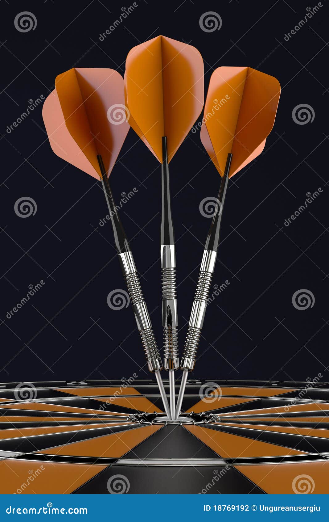 Darts on target stock illustration. Illustration of performance - 18769192
