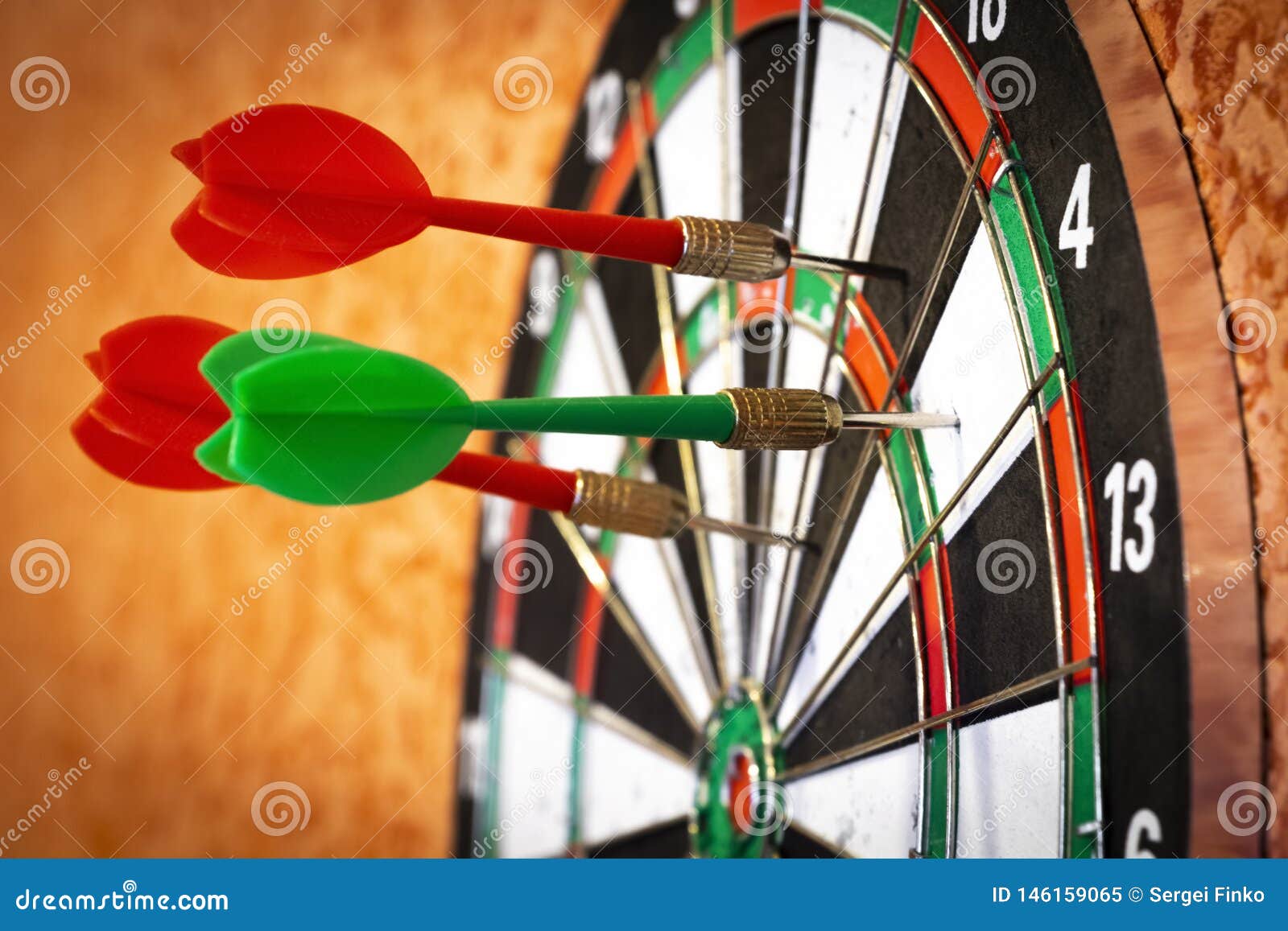 Darts in the target stock image. Image of board, idea - 146159065