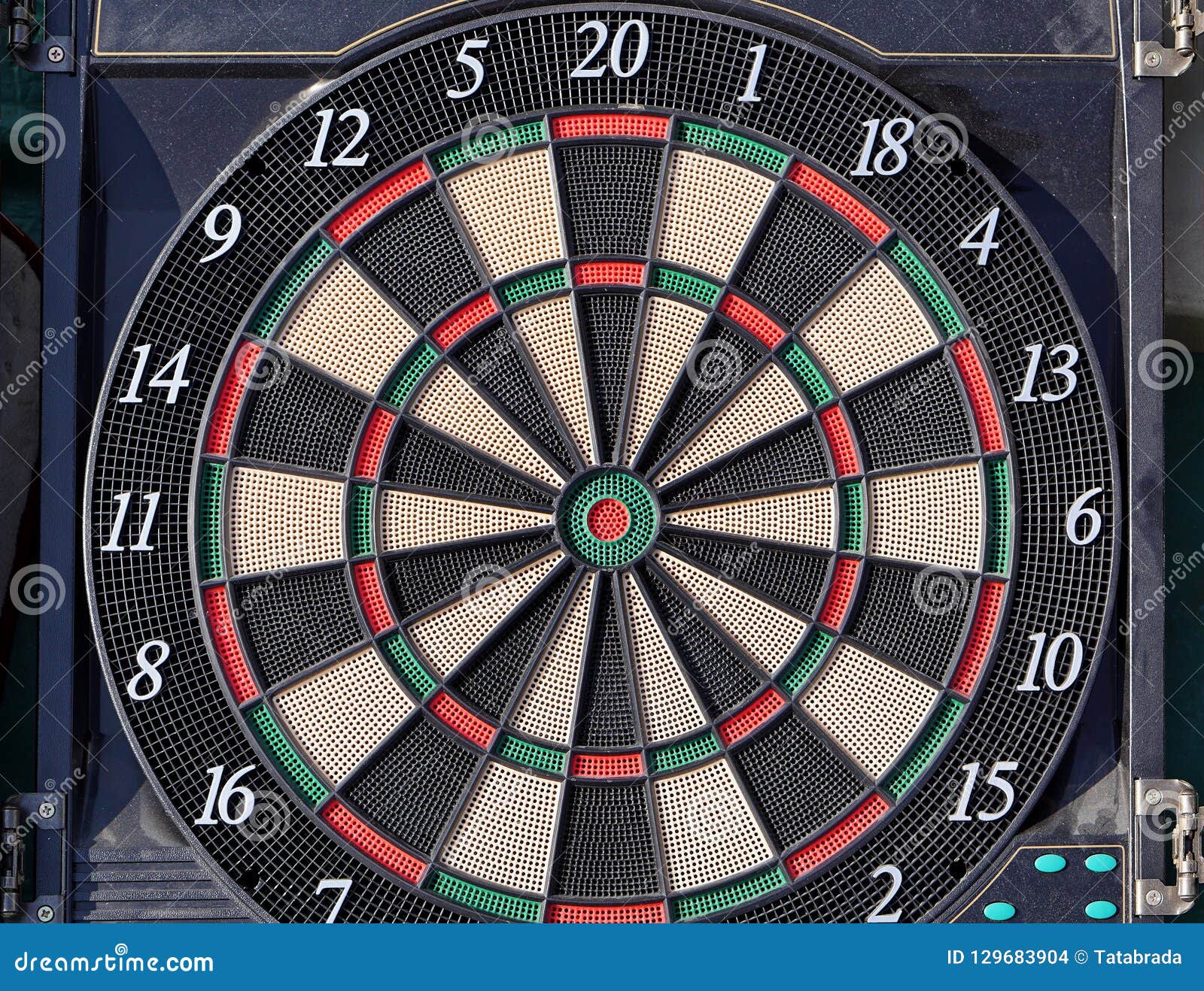 Darts target stock photo. Image of electronic, used - 129683904