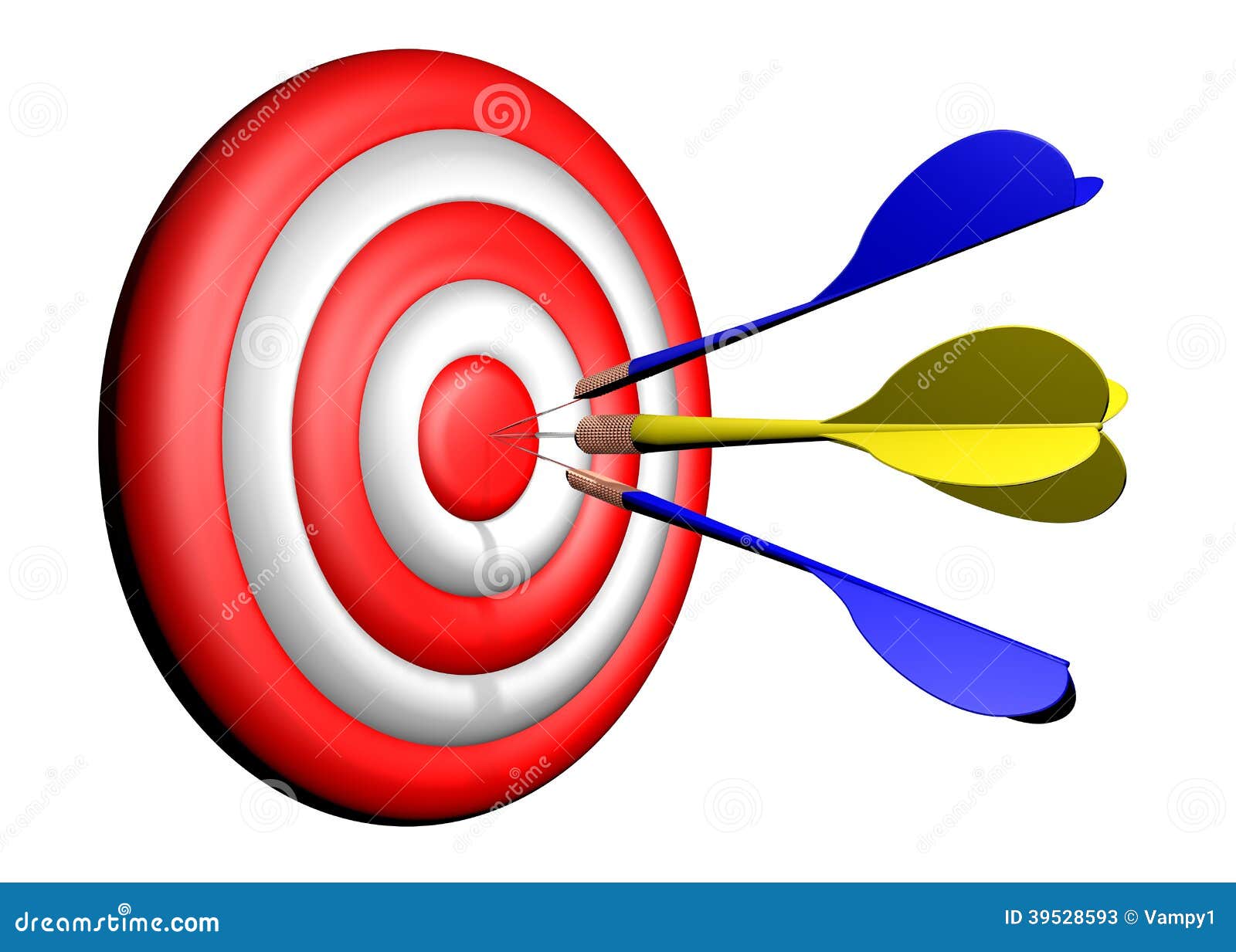Darts Target Practice, Aiming Stock Illustration - Illustration of ...