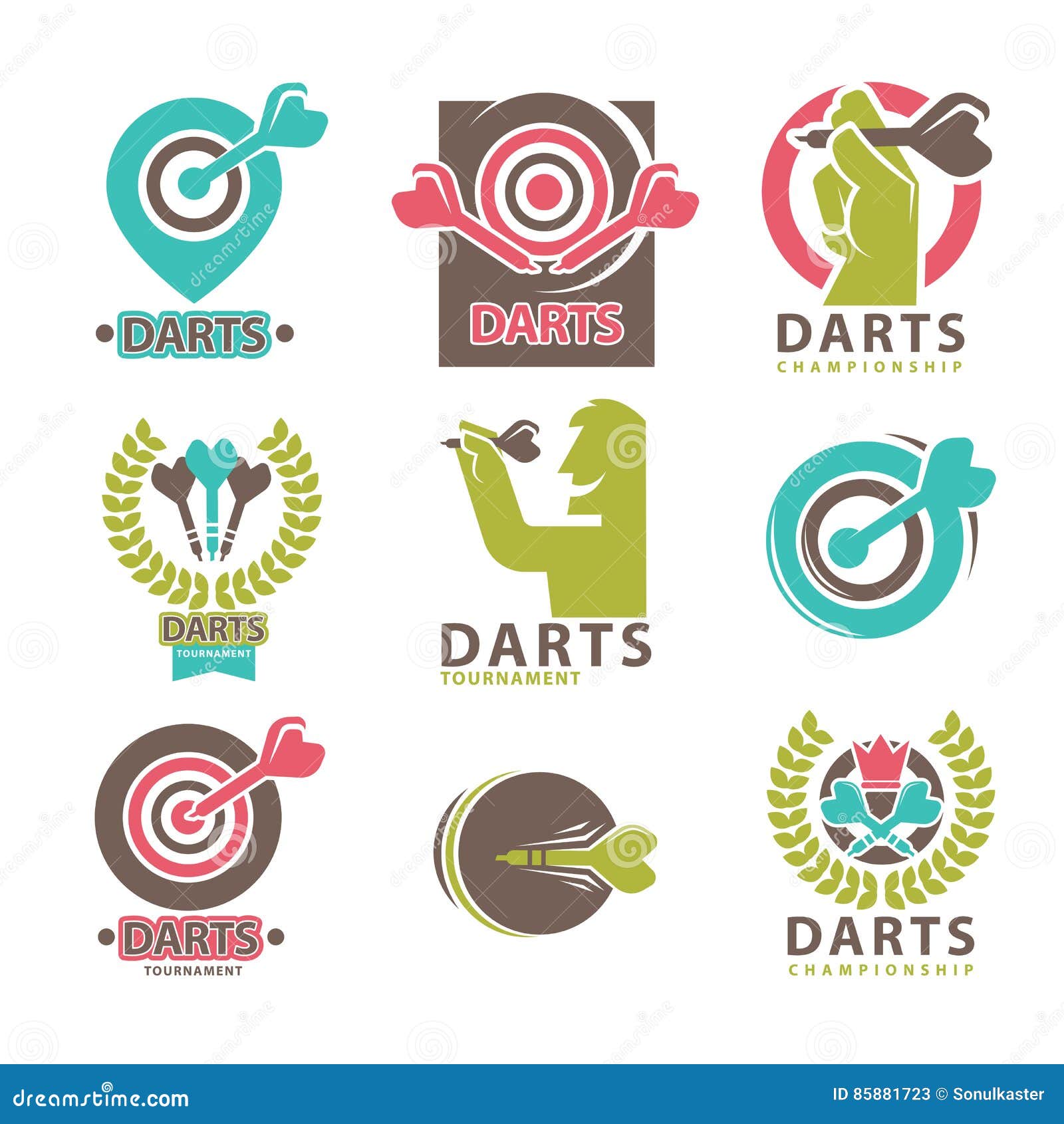 Darts Tournament Or Club Logo Vector Illustration | CartoonDealer.com ...