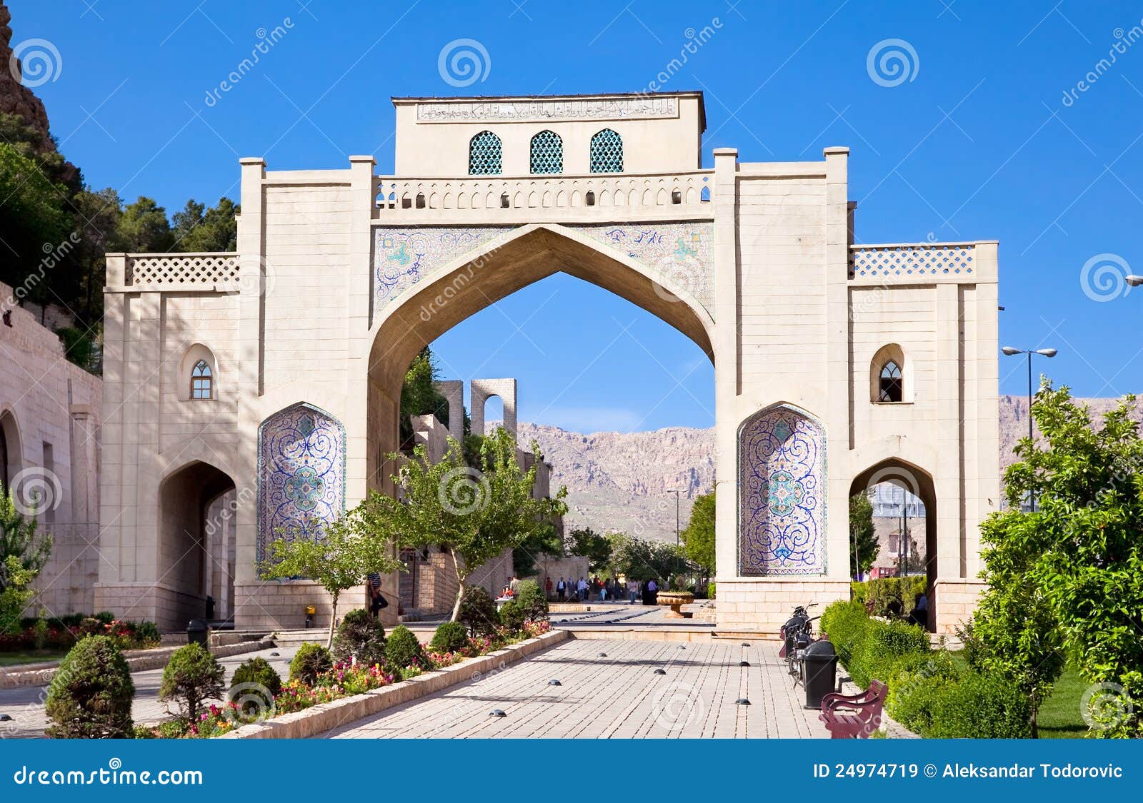 Darvazeh Quran Gate in Shiraz Stock Image - Image of quran ...