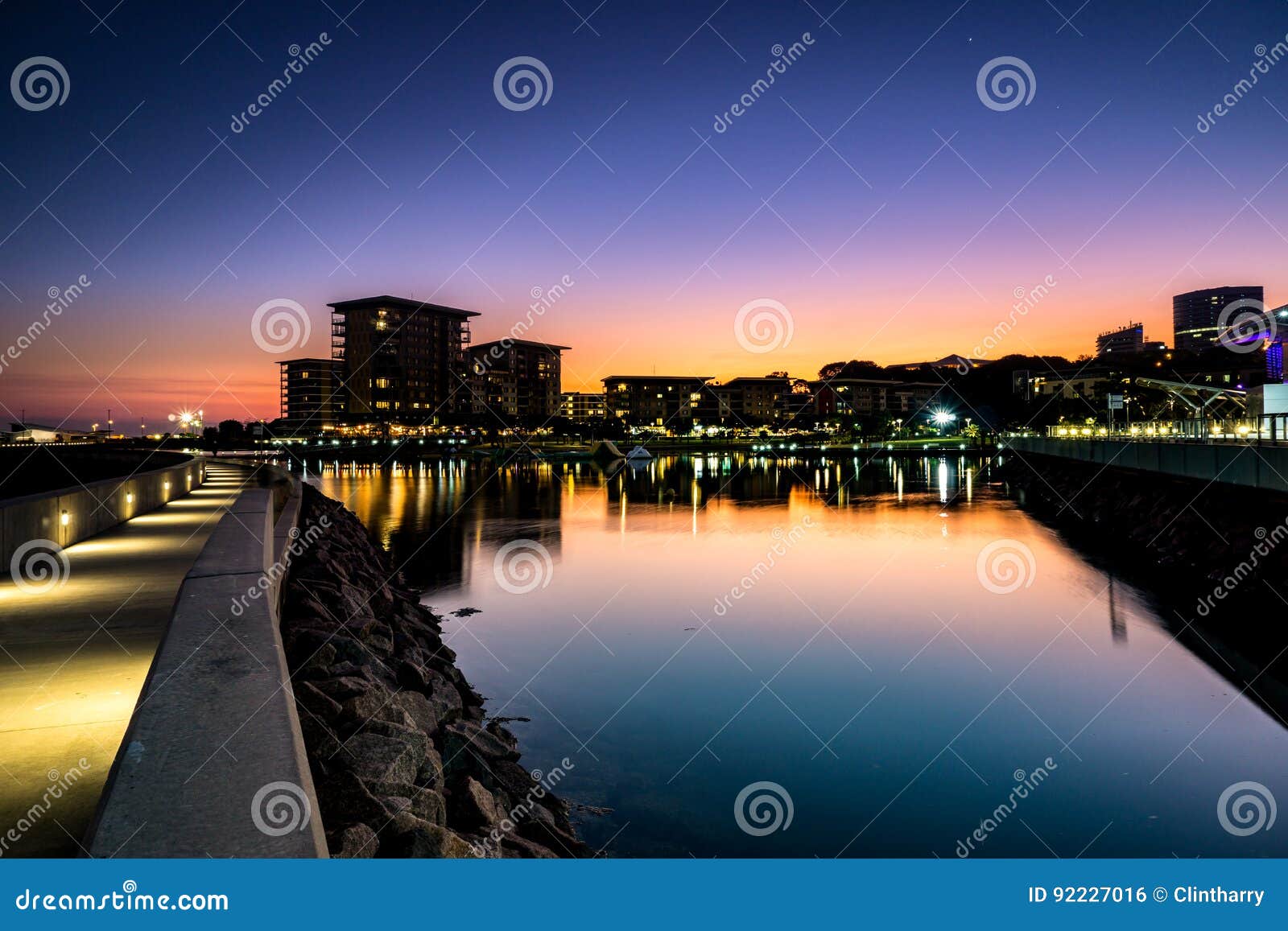 Darwin City Waterfront Sunset Foto de archivo - Imagen de darwin ...