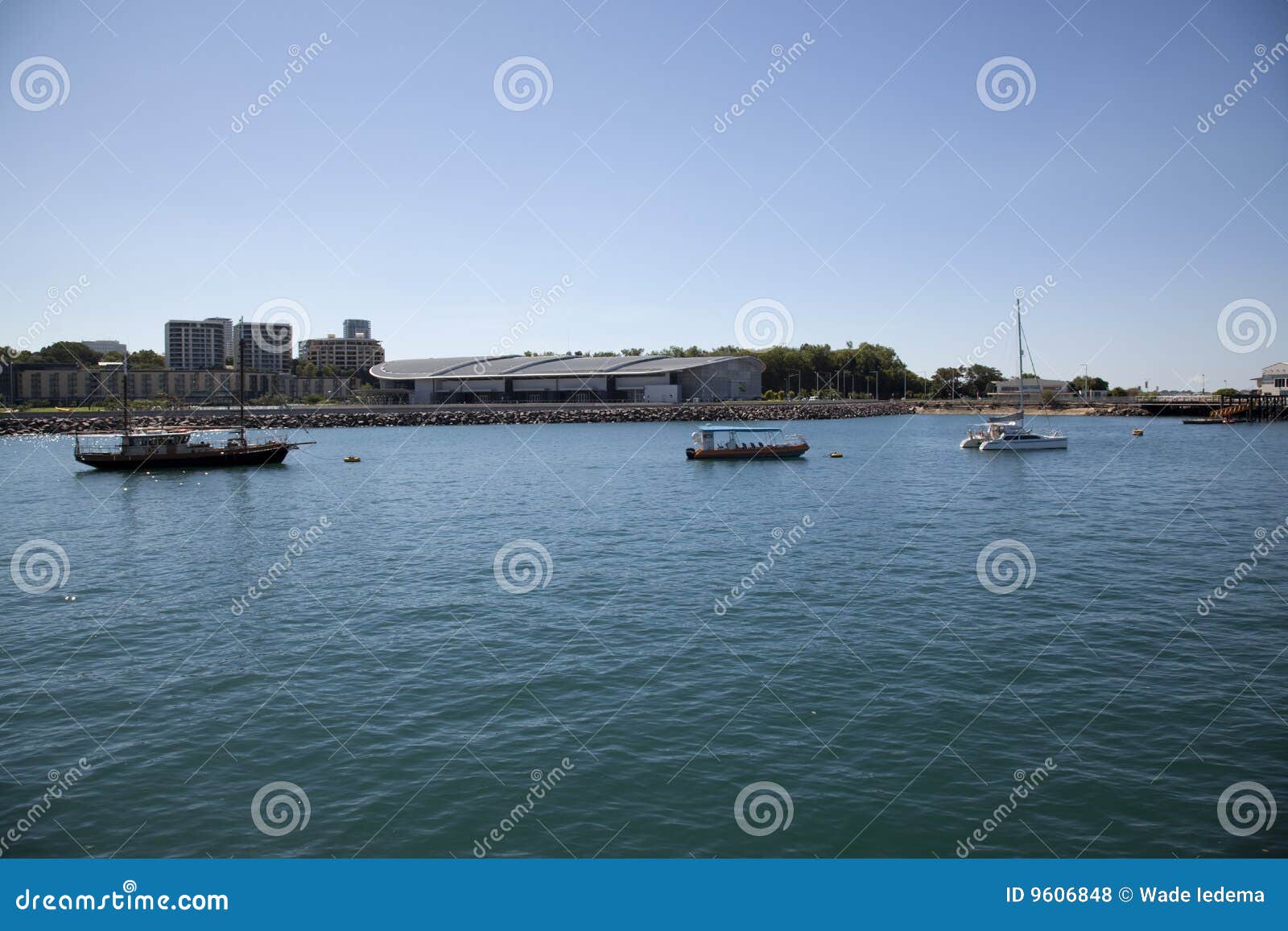 Darwin Harbour with City Centre in Background Stock Photo - Image of ...