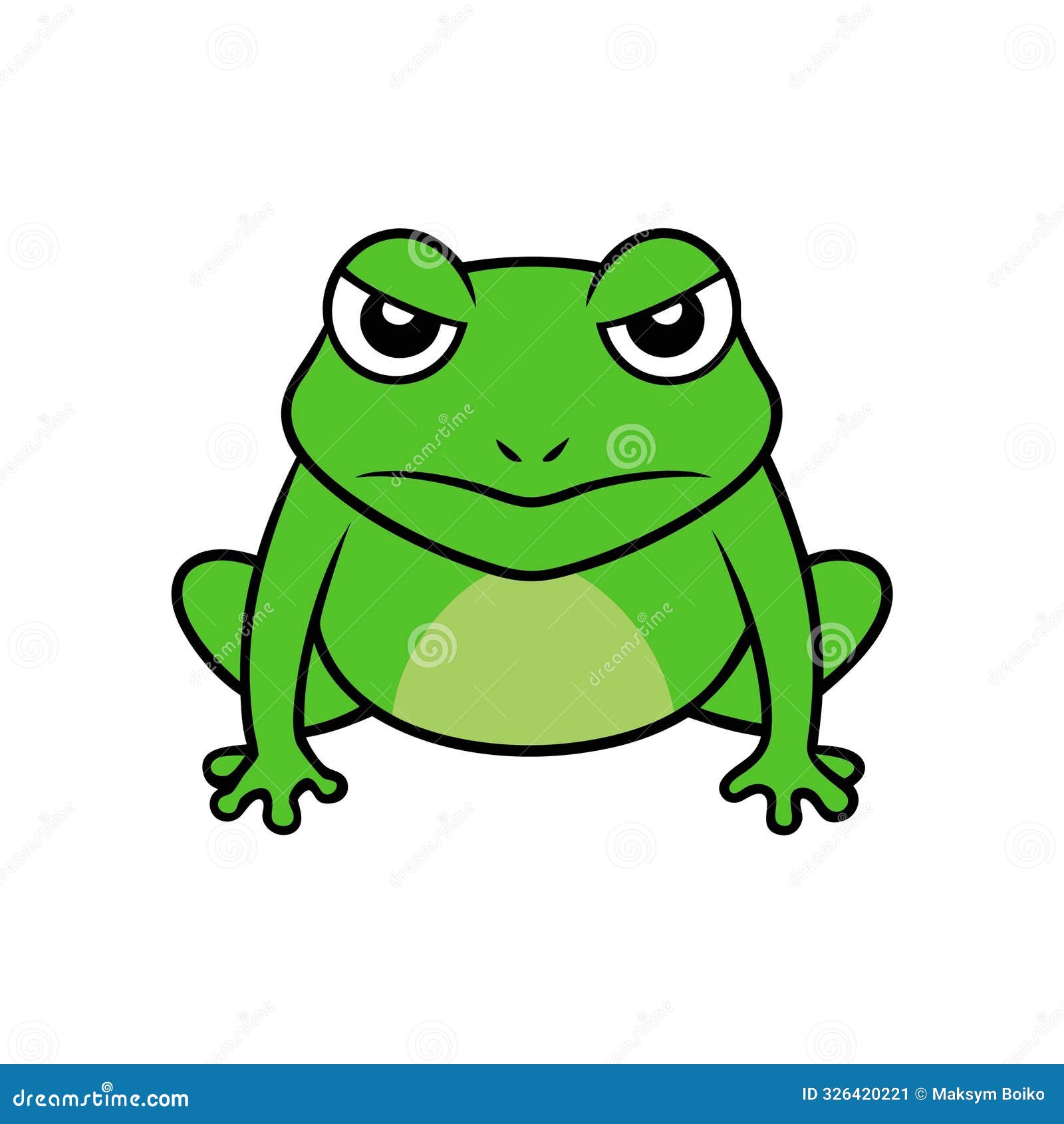 Darwins Fox Angry Kawaii Cartoon Vector | CartoonDealer.com #328353879