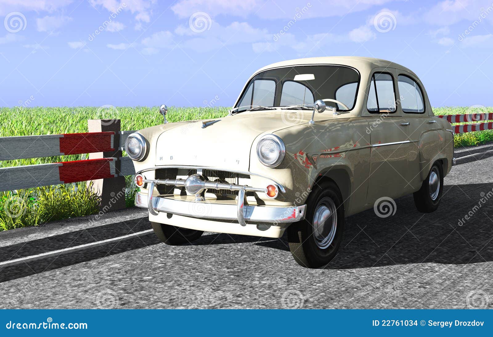 Das alte russische Auto stockfoto. Bild von transport - 22761034