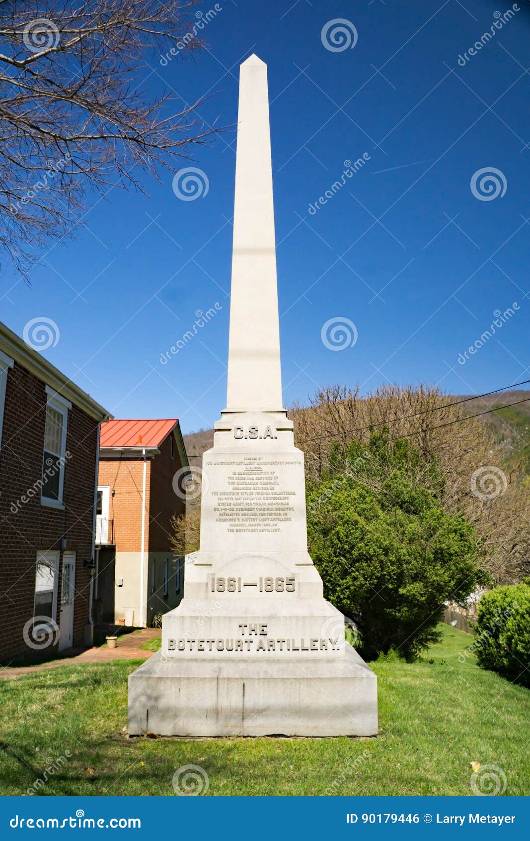 Das Botetourt-Artillerie-Monument Redaktionelles Foto - Bild von ...