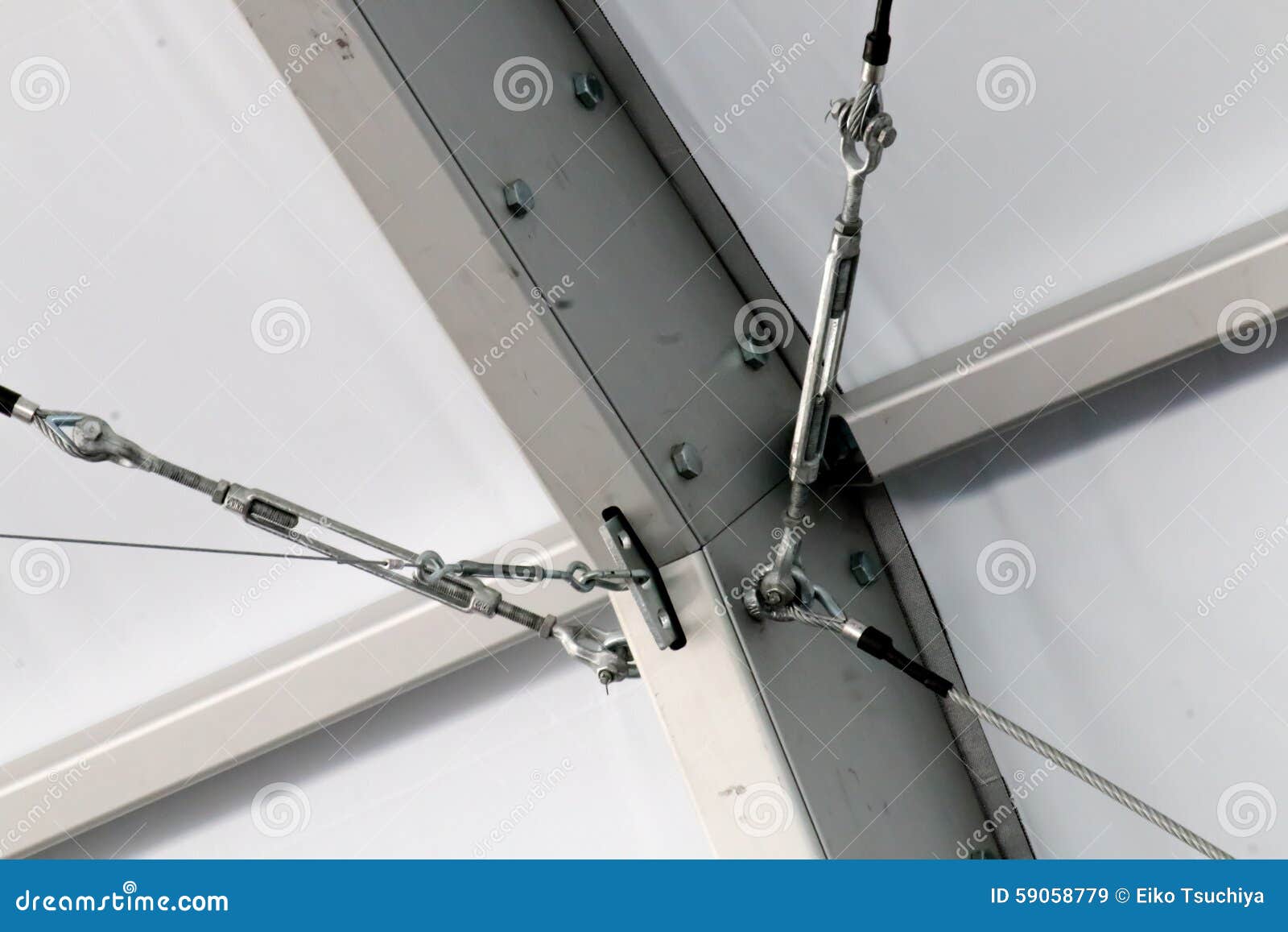 Das Detail Der Binder-Struktur an Der Baustelle Stockbild - Bild von ...