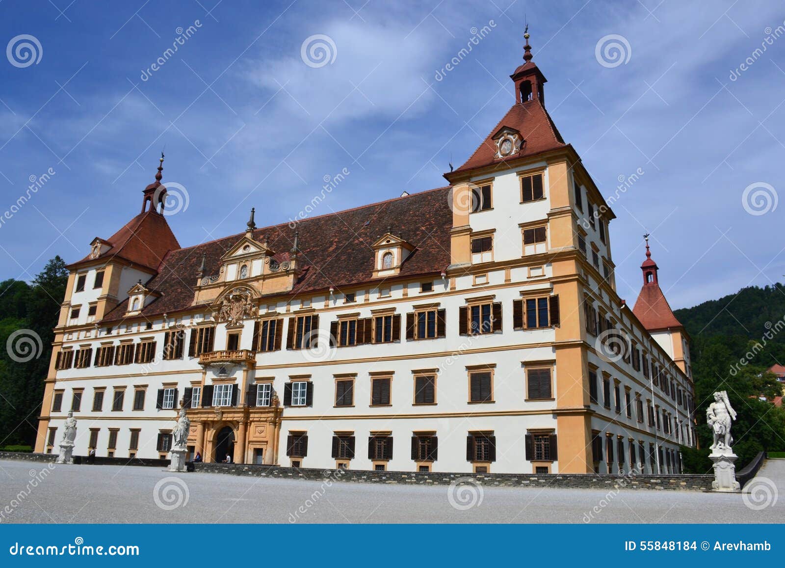 Das Eggenberg-Schloss in Graz Stockfoto - Bild von museum, erbe: 55848184