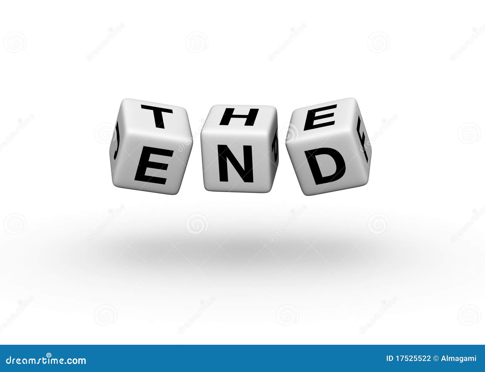 Das Ende stock abbildung. Illustration von wort, bildschirm - 17525522