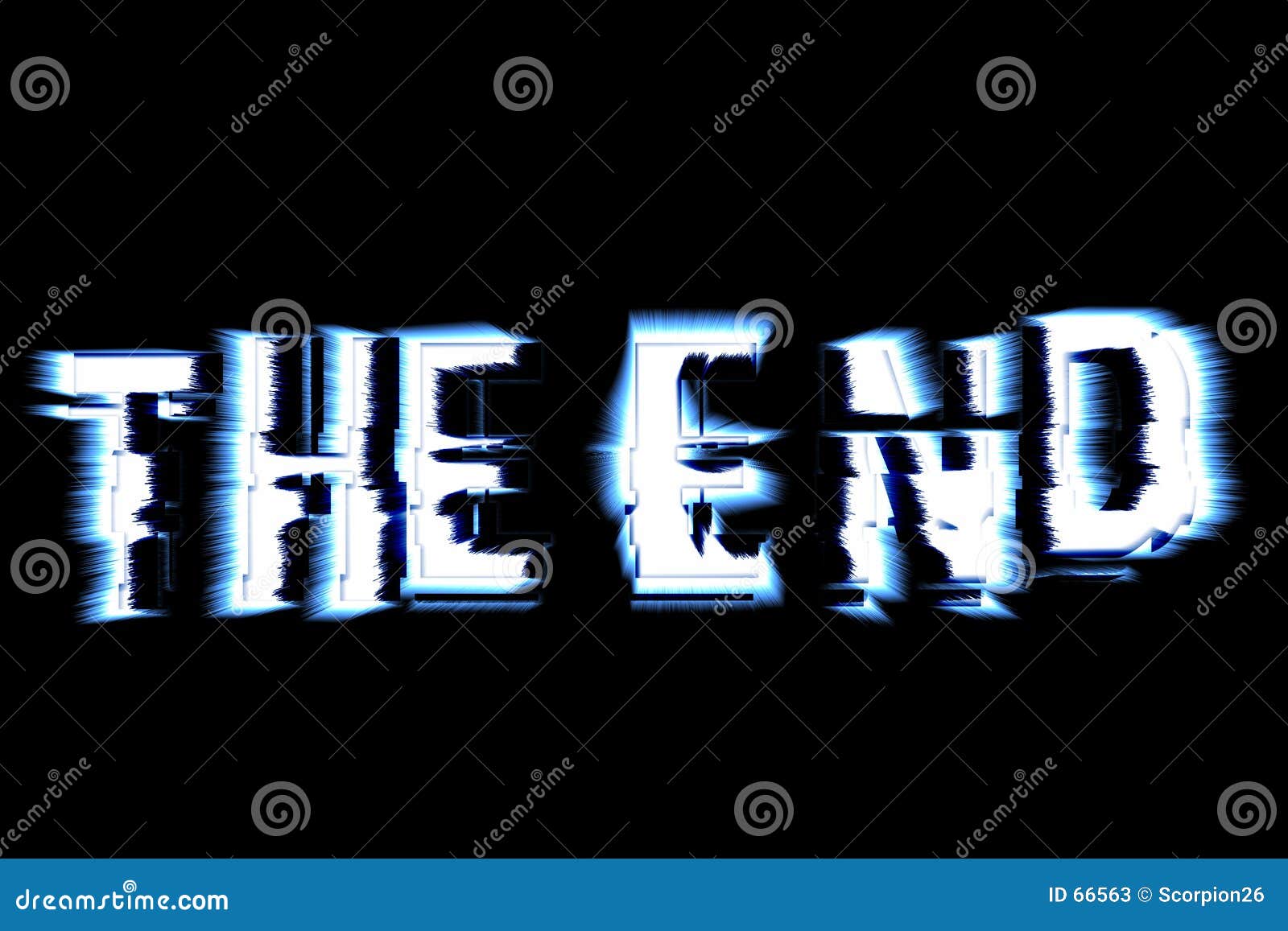 Das Ende stock abbildung. Illustration von ende, geschäft - 66563