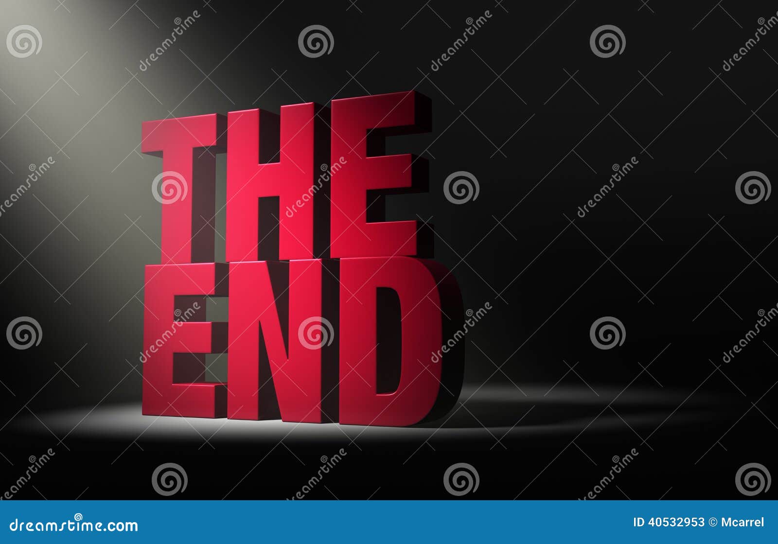 Das Ende, aufgedeckt stock abbildung. Illustration von zeile - 40532953