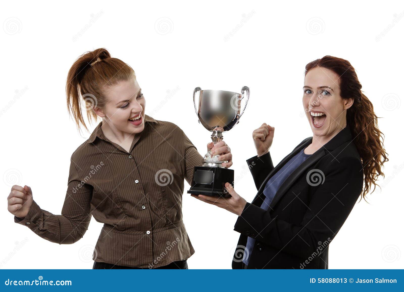 Das gewinnende Team stockbild. Bild von zujubeln, teamarbeit - 58088013